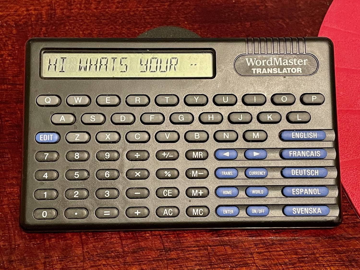 Se produkter som liknar Wordmaster Translator Miniräk.. på Tradera (631441476)
