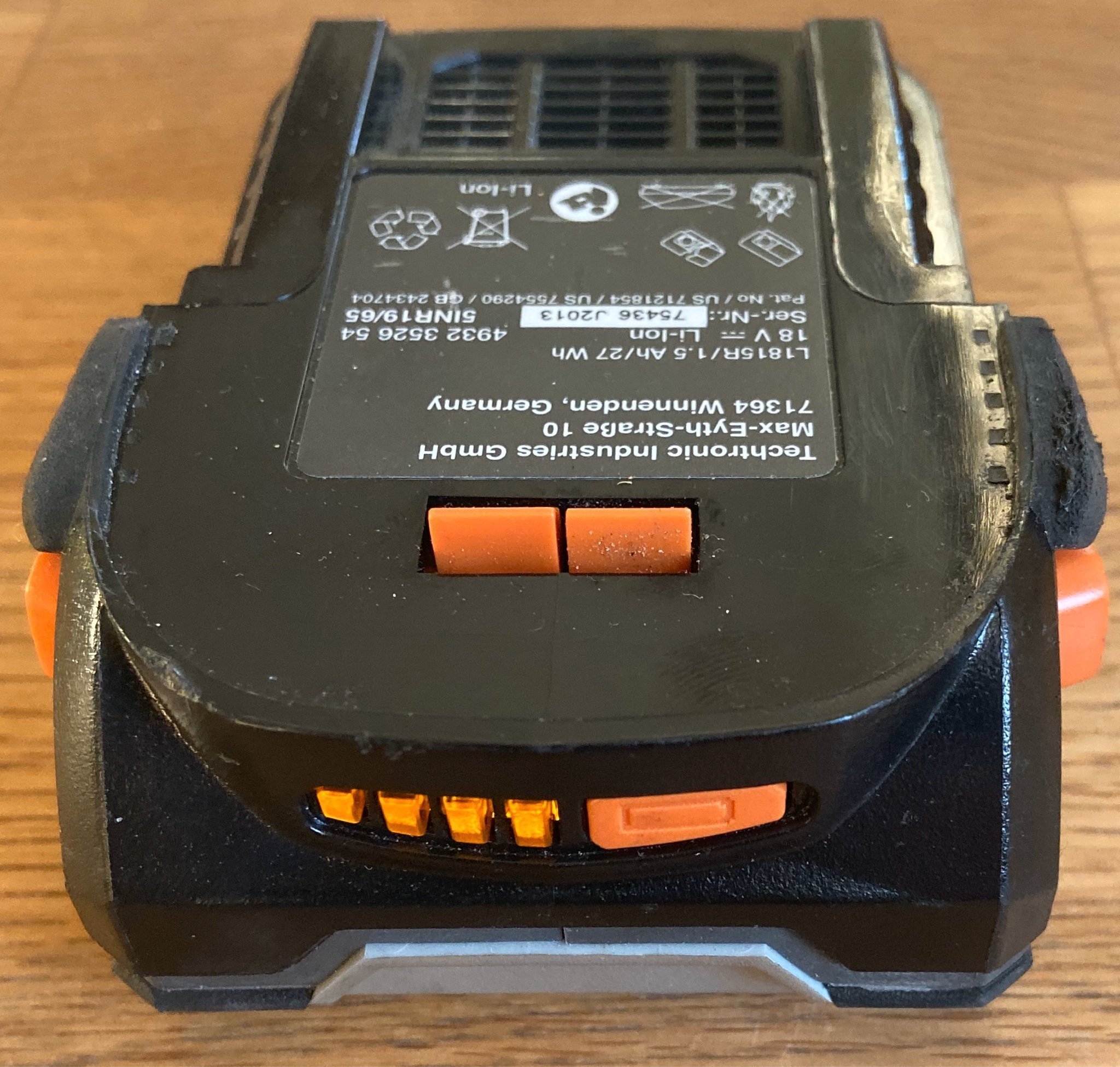 Batteri AEG 18V 1,5Ah Li-Ion Lithium PRO (392960086) ᐈ Köp på Tradera