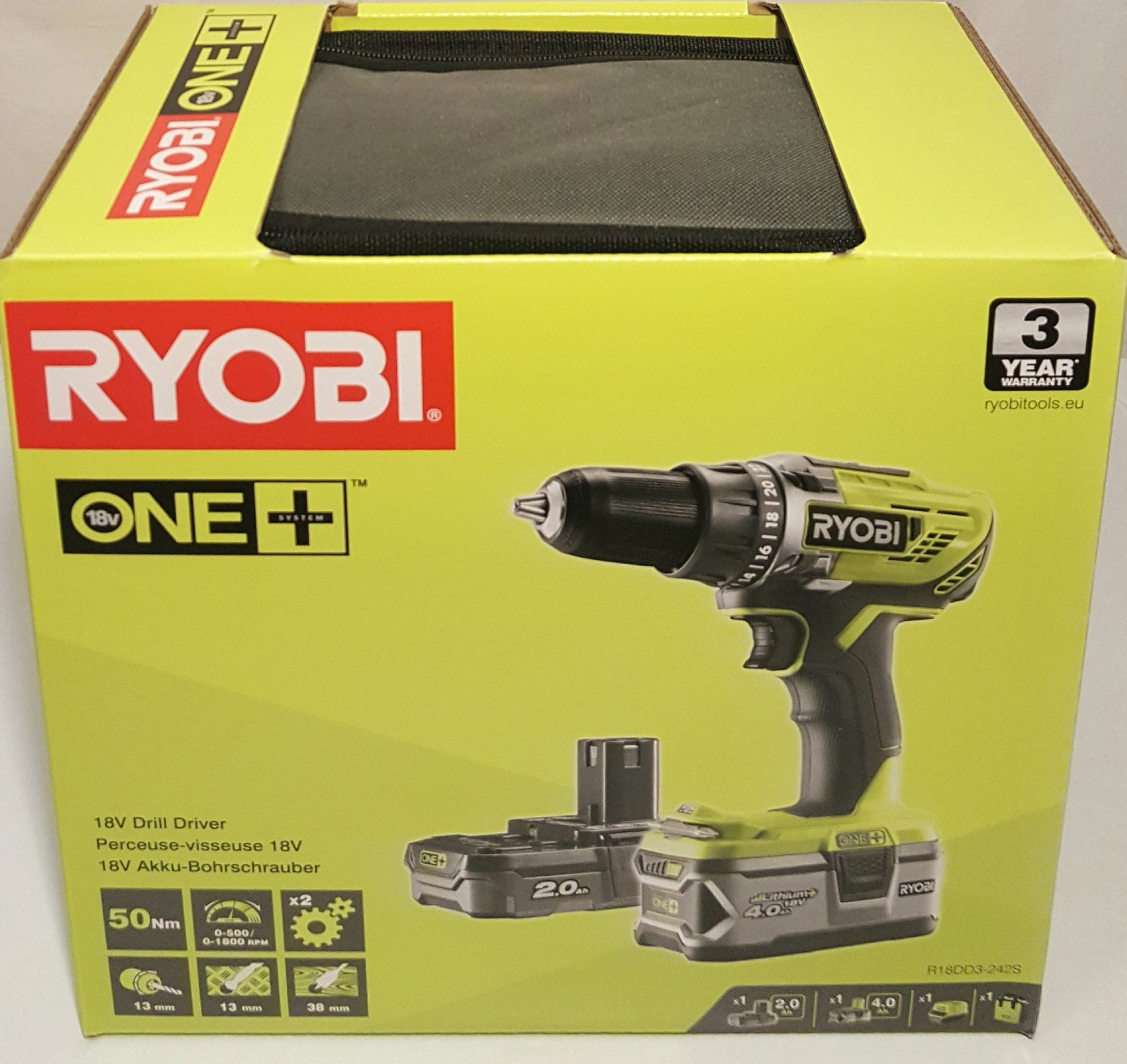 RYOBI 18V Borrmaskin med 2 Batterier 2.0Ah och .. | Köp på Tradera ... RYOBI 18V Borrmaskin med 2 Batterier 2.0Ah och .. | Köp på Tradera ...