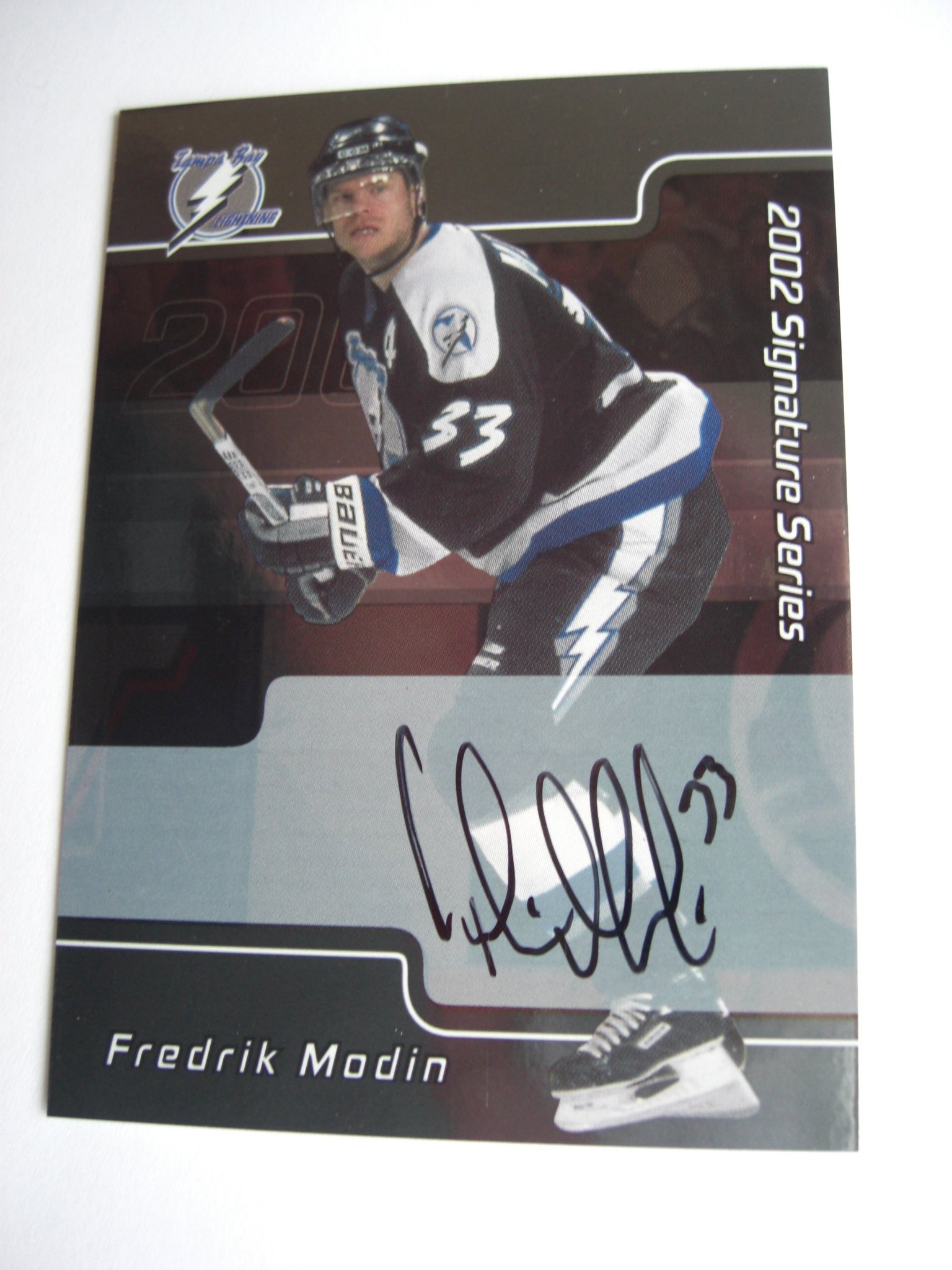 FREDRIK MODIN AUTOGRAF 2001-02 ITG Be A Player .. | Köp på Tradera (671145725)