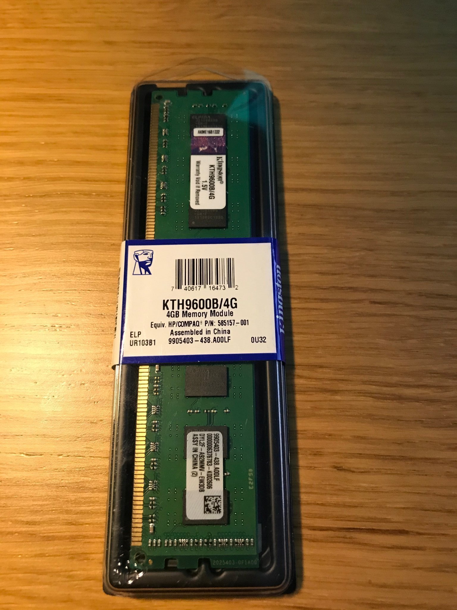 Kingston DDR3 4GB 1333Mhz Non ECC #3 av 3 (393990302) ᐈ Köp på Tradera