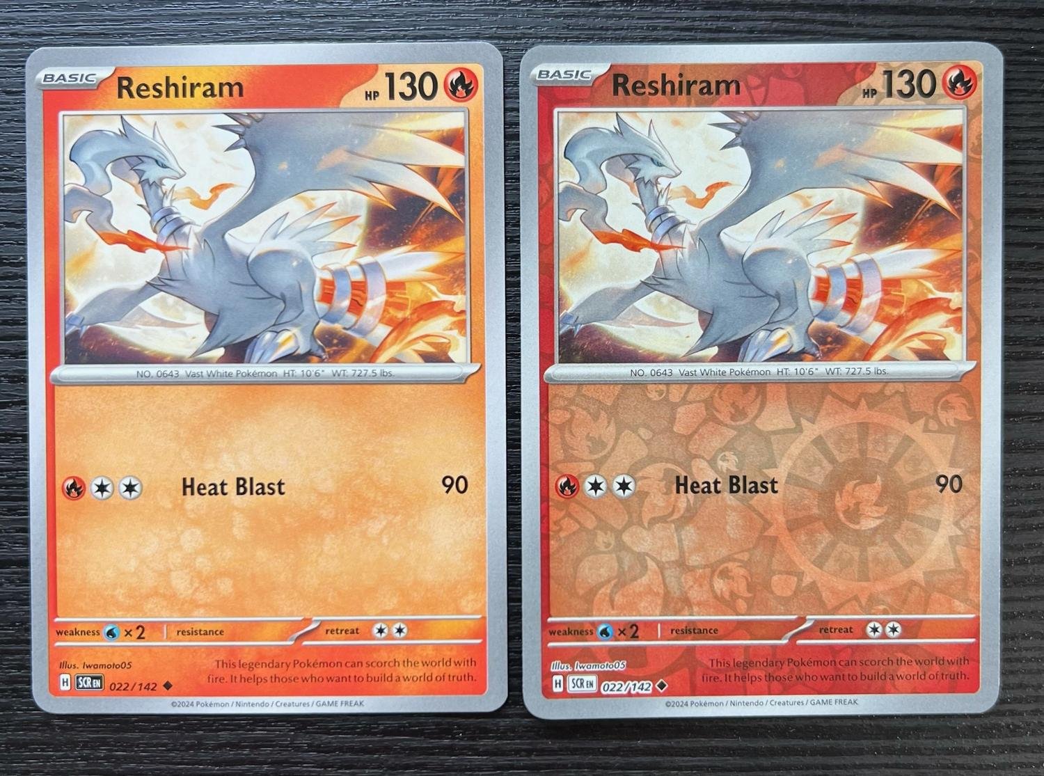 Reshiram 022/142 Pokémonkort - Stellar Crown | Köp på Tradera (683244440)
