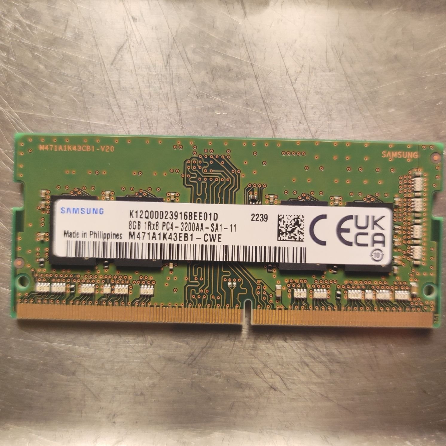 8GB 1Rx8 PC4-3200AA-SA1-11 M471A1K43EB1-CWE | Köp på Tradera (696772088)