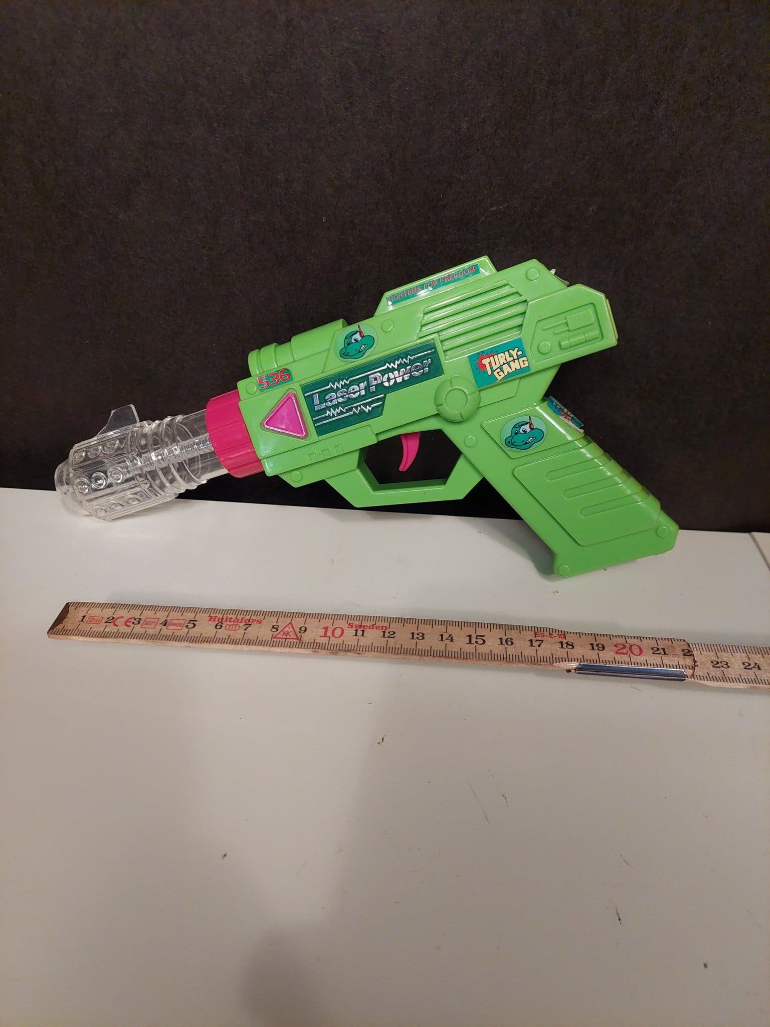 Turly Gang Laser Power Pistol 80/90tal vintage .. | Köp på Tradera ...