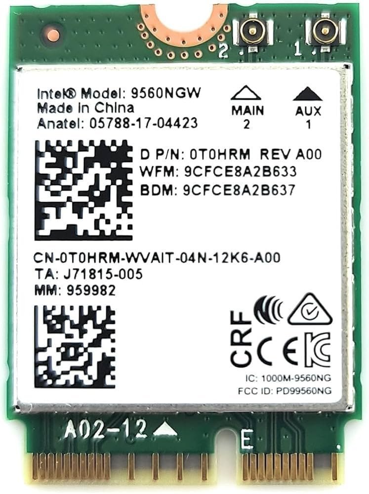 Intel 9560NGW WiFi + Bluetooth | Köp på Tradera (735026271)