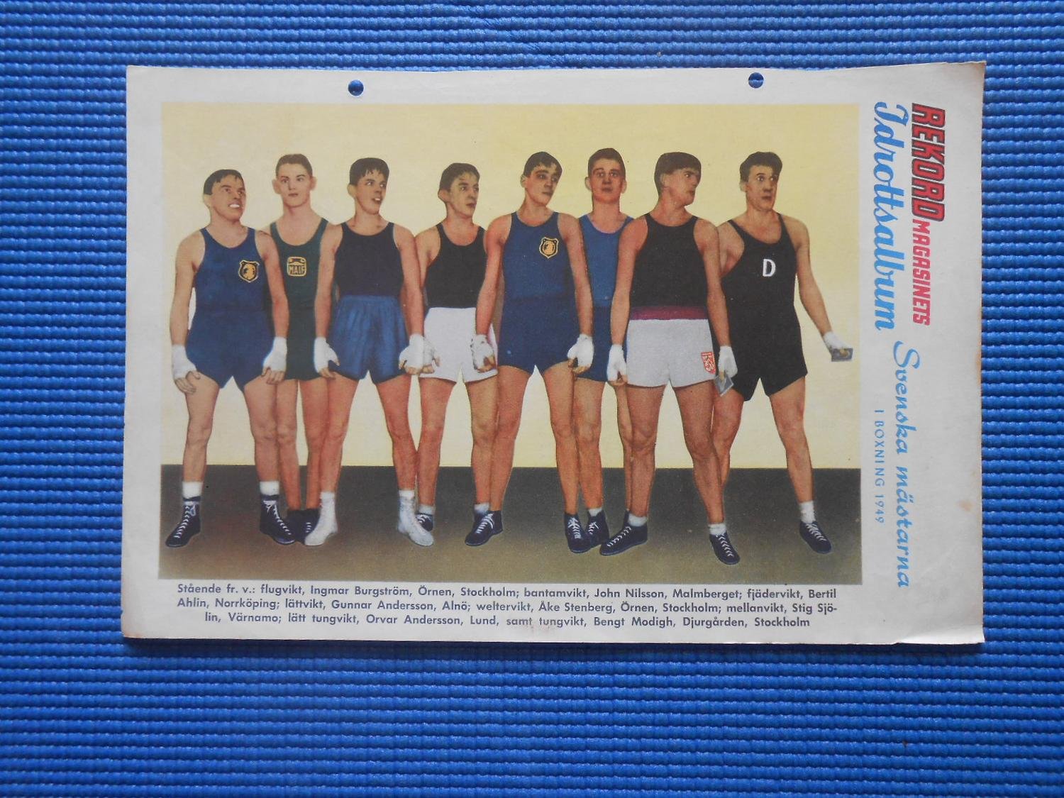 Rekordmagasinet 1949 Svenska mästarna i boxning.. | Köp på Tradera ...