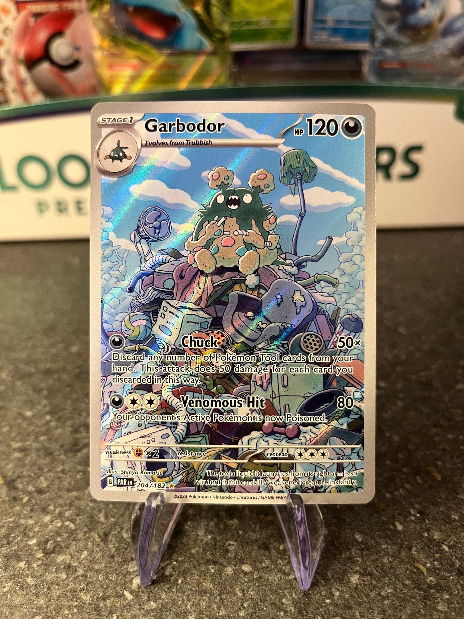 Se produkter som liknar Pokémon - Garbodor IR 204/182 på Tradera ...