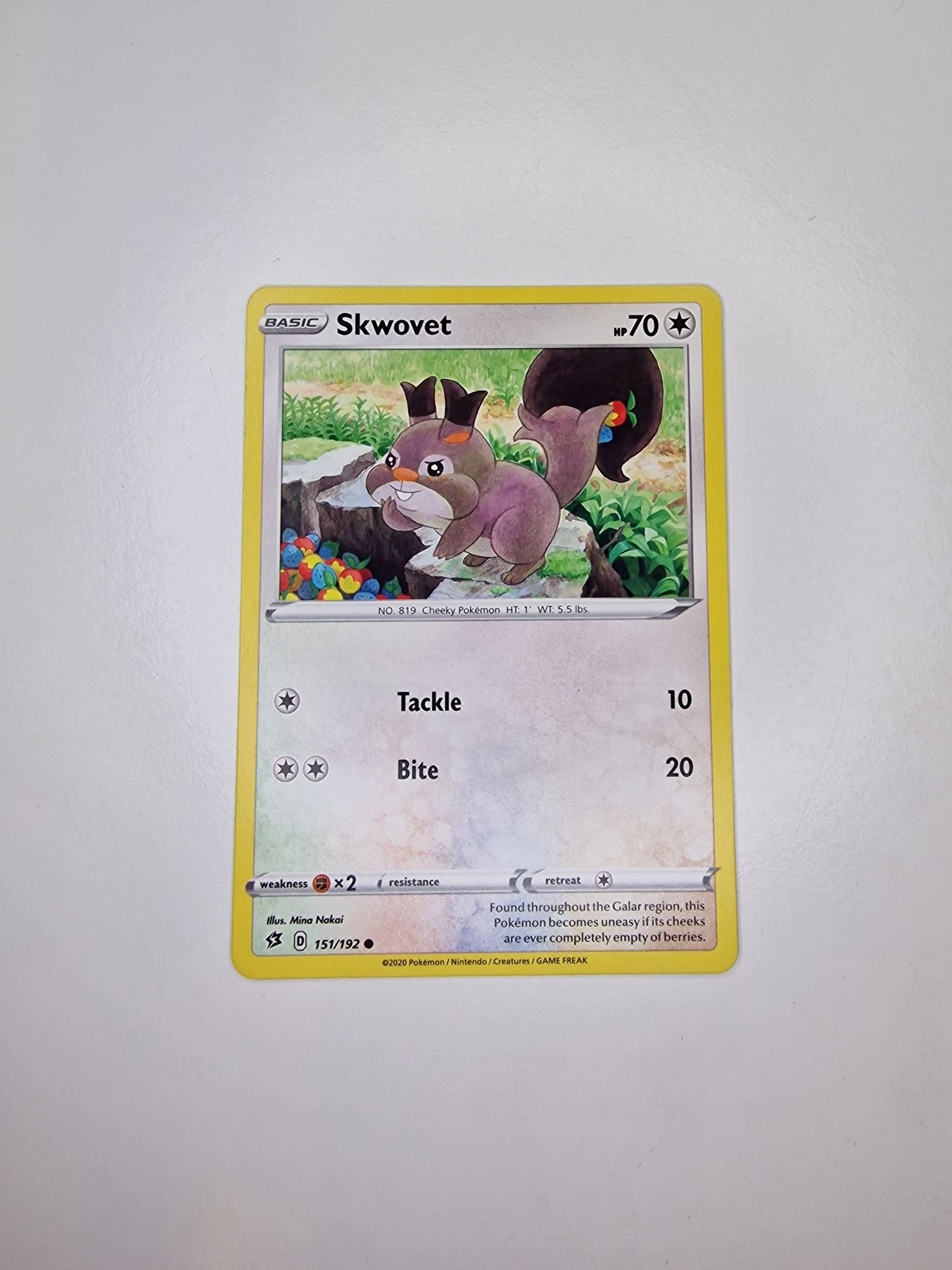 Pokémon Skwovet 151/192 | Köp på Tradera (668660316)