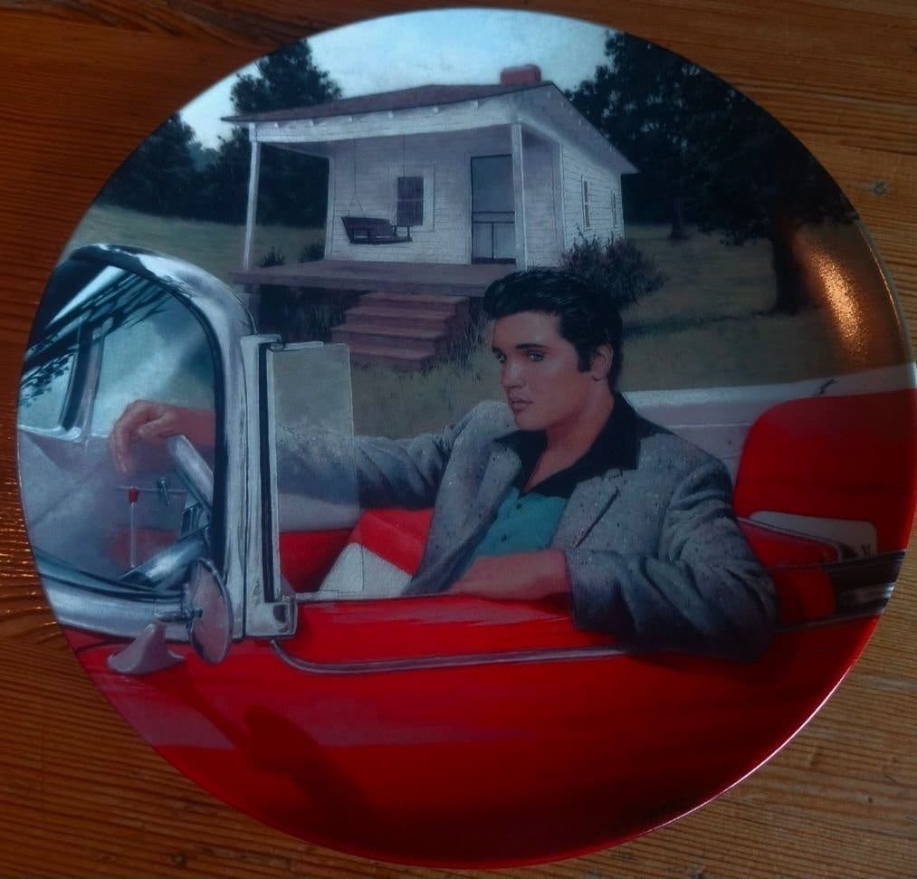 Elvis Presley Numbered Collector Plate Delphi B.. | Köp på Tradera ...