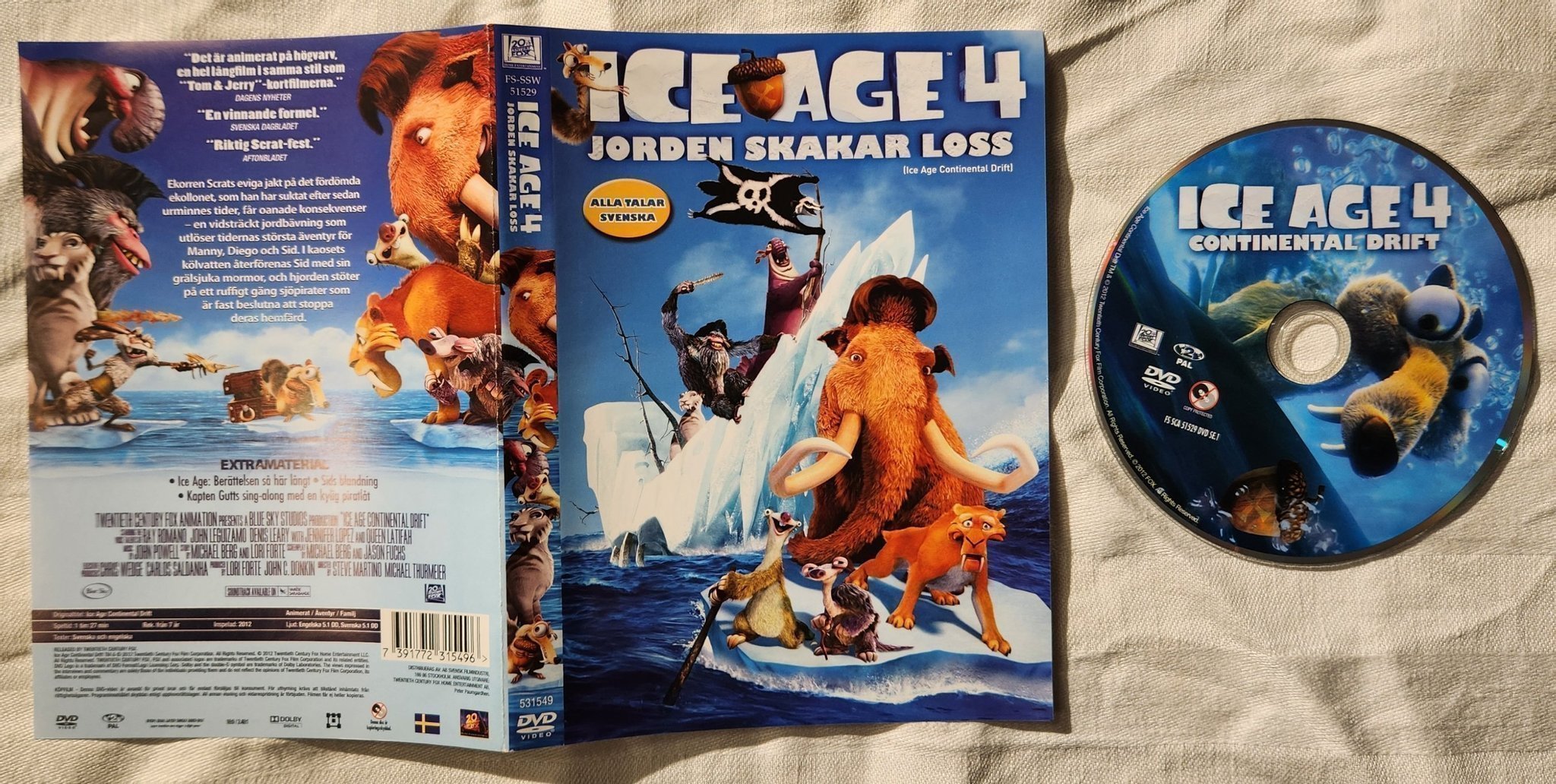 Ice Age 4: Jorden Skakar Loss DVD | Köp på Tradera (711303597)
