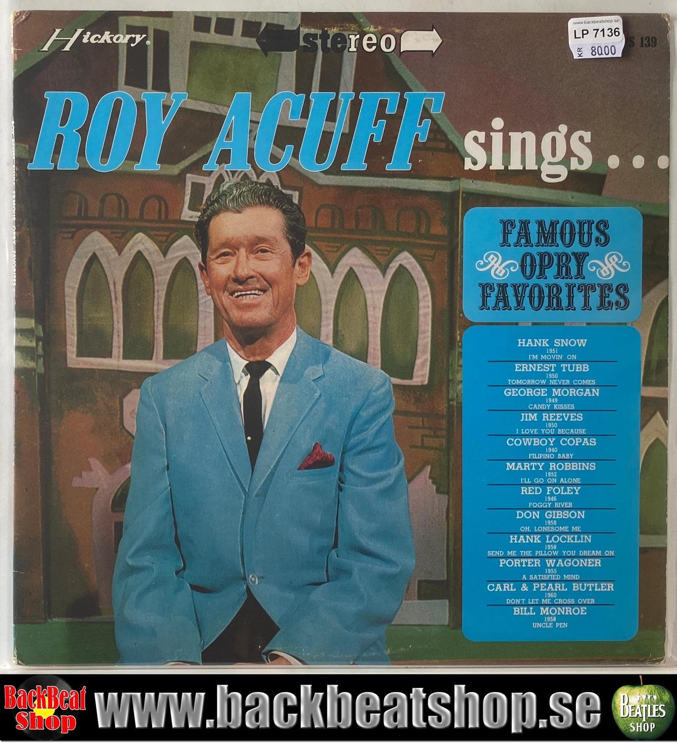 ROY ACUFF - ROY ACUFF SINGS...FAM.. | Köp från backbeat på Tradera ...
