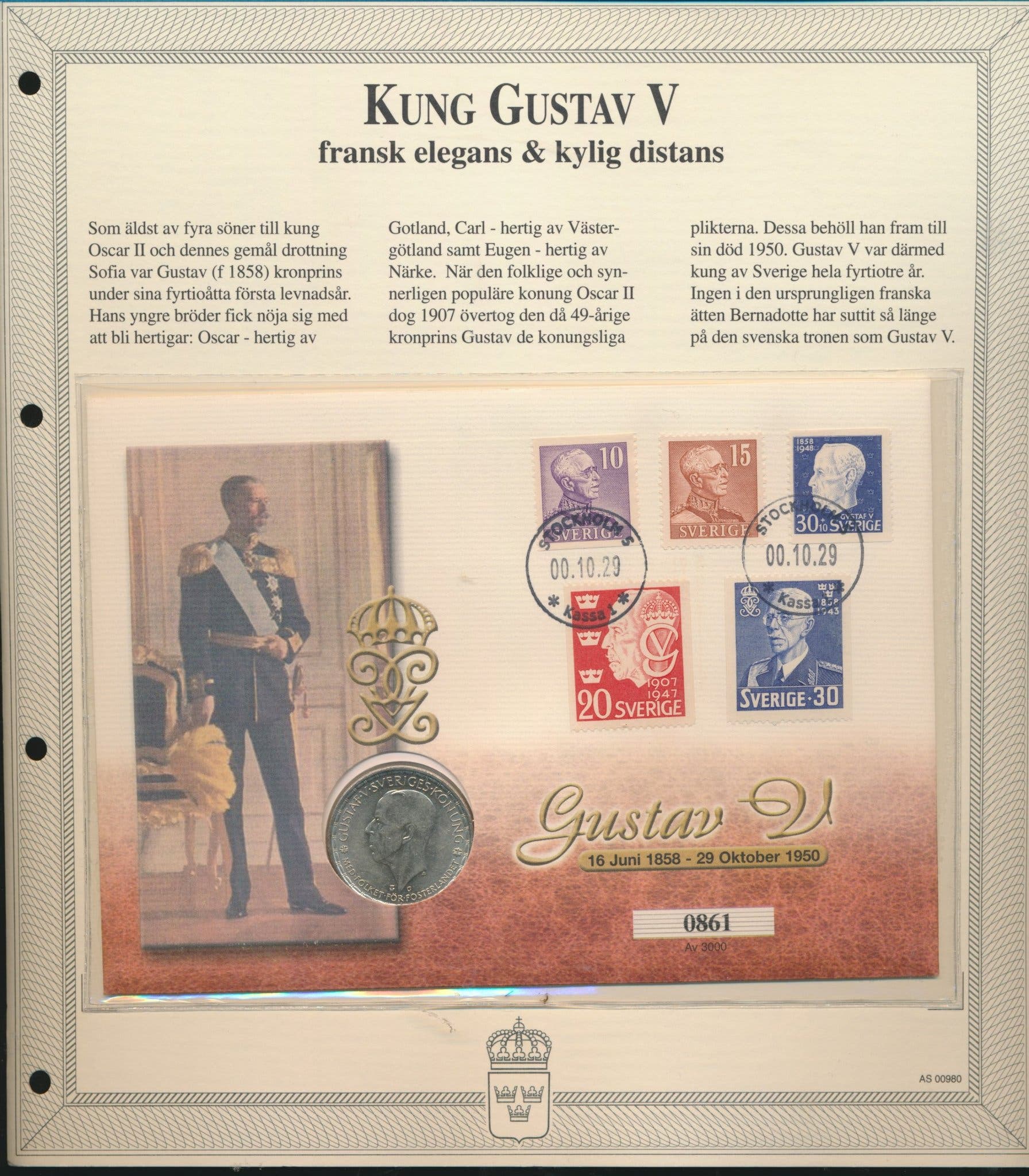 Samlarmynt 2kr Silver mynt Kung Gustav V nr 086.. | Köp på Tradera ...