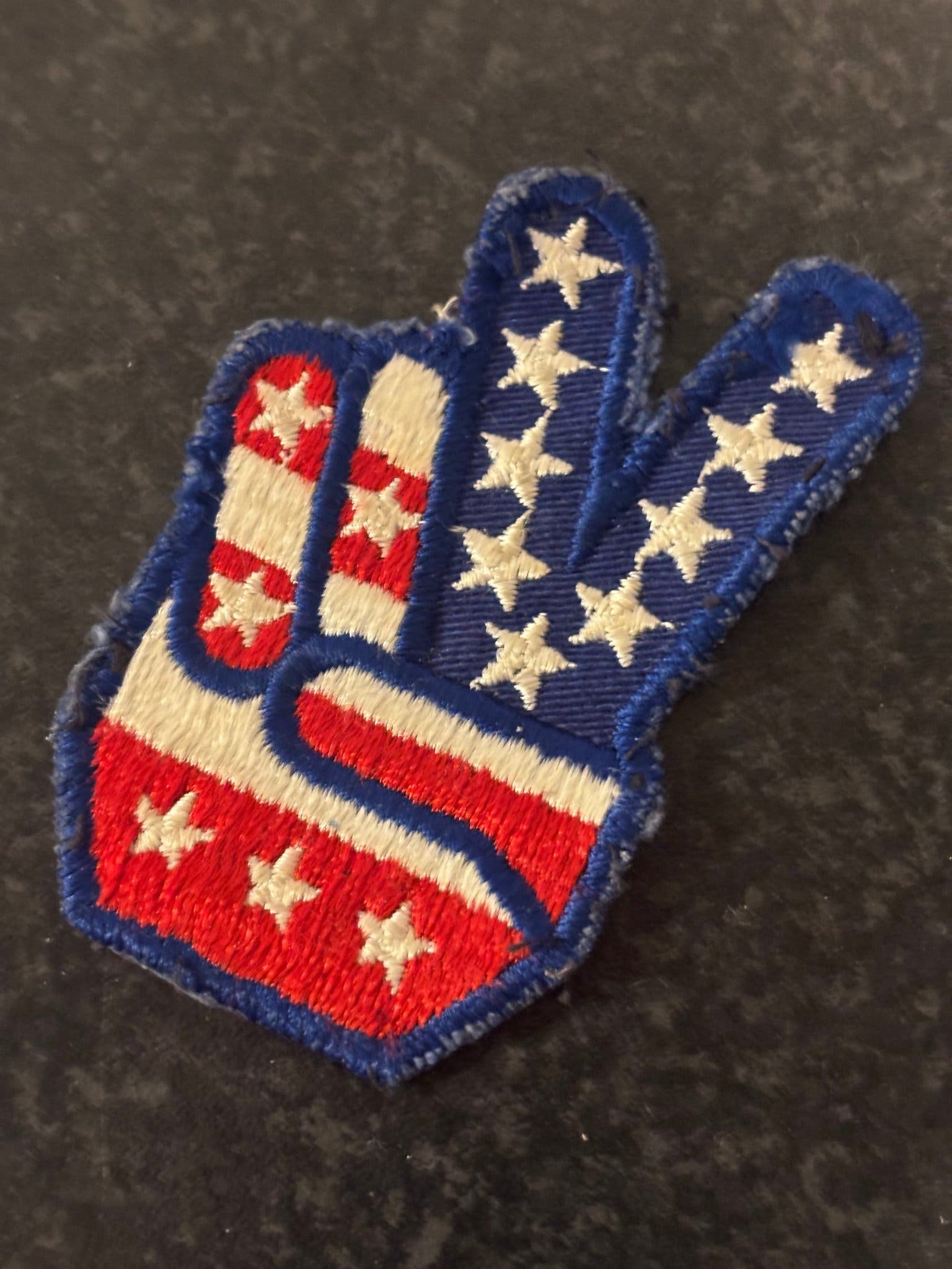 Vintage 1970s PEACE Sign U.S.A Embroidered Patc.. | Köp på Tradera ...