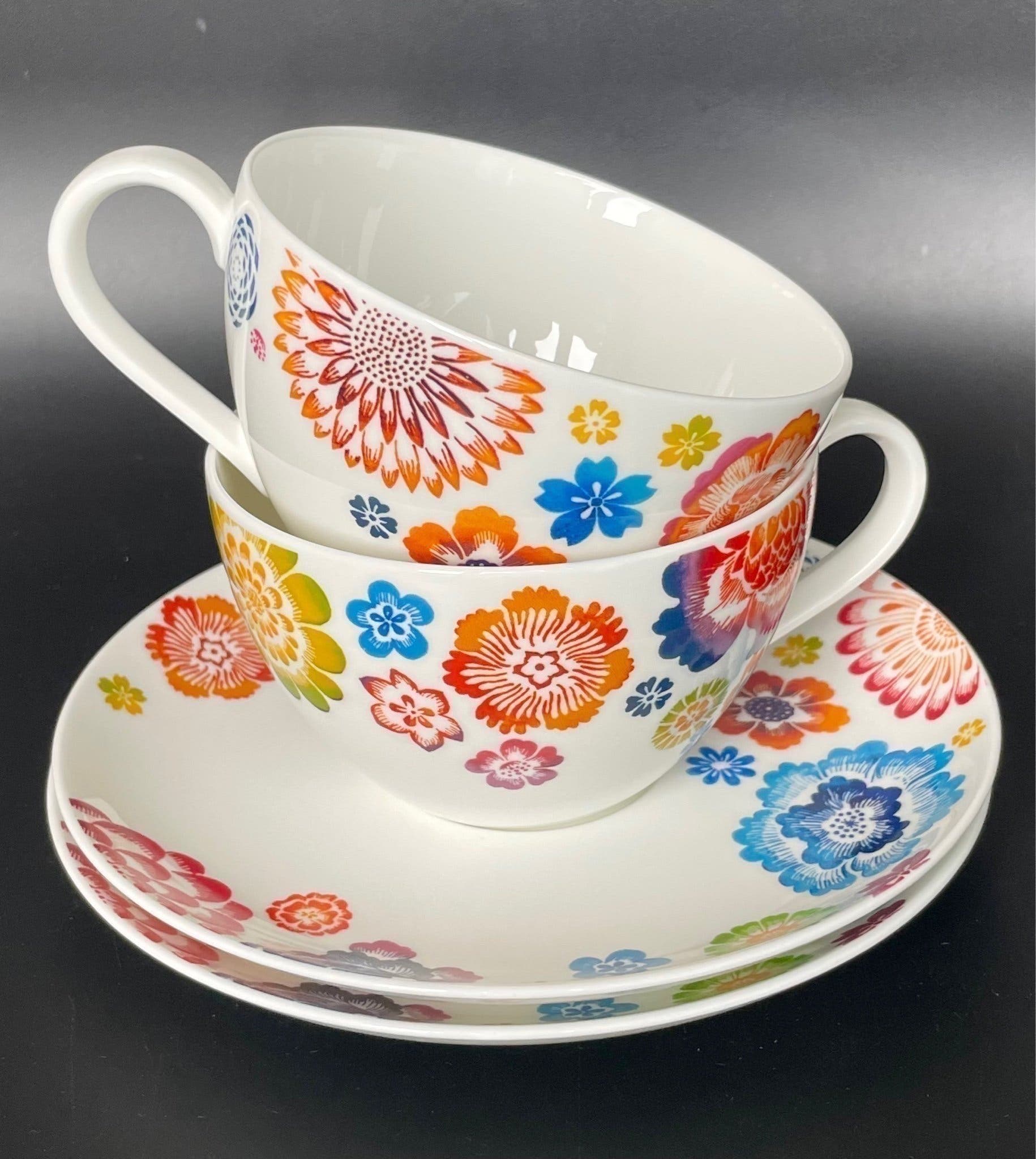 2 st Villeroy & Boch tekoppar m fat Anmut Bloom.. | Köp på Tradera ...