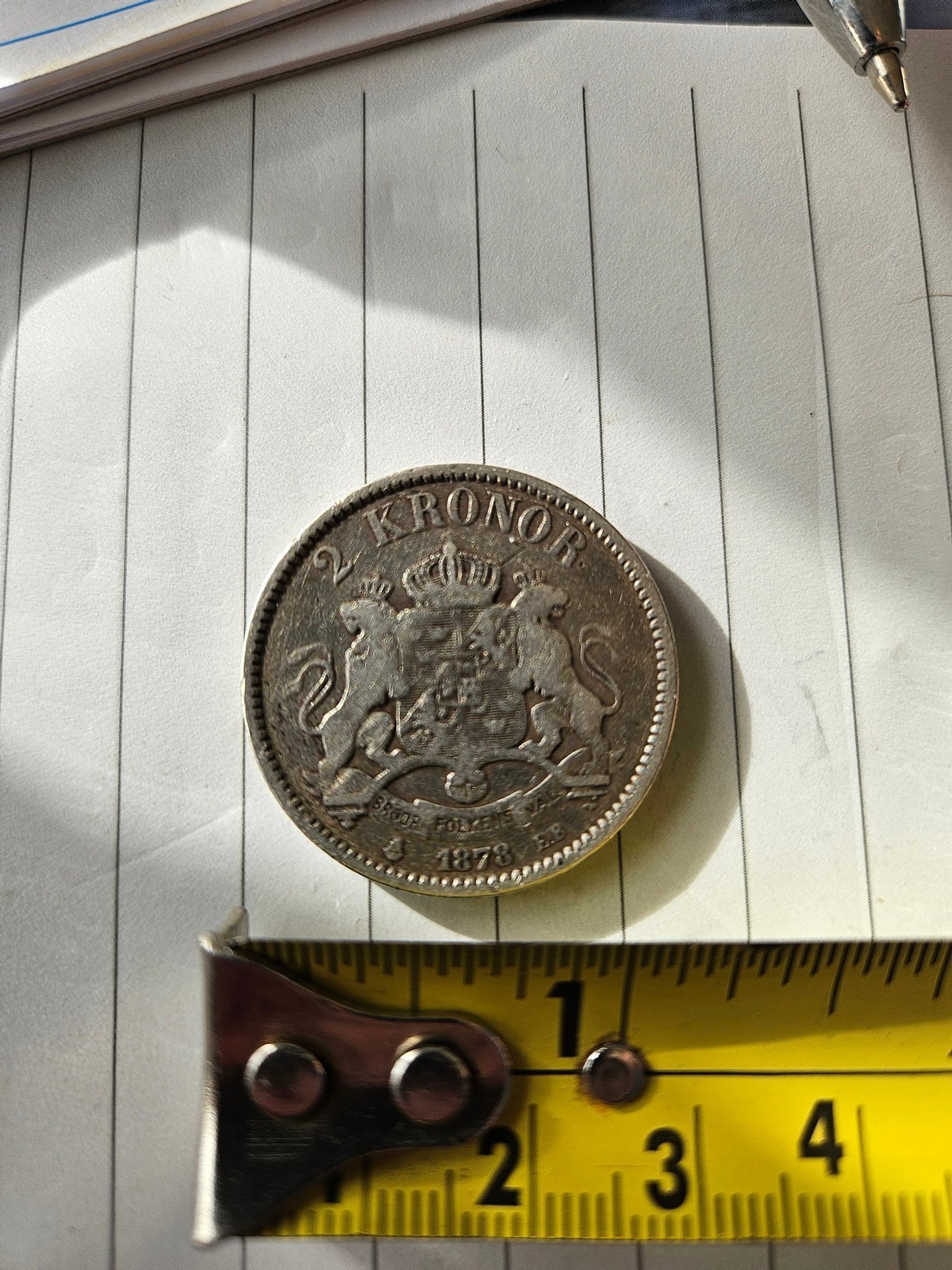 Silvermynt 2 Kronor från 1878 svensk norska uni.. | Köp på Tradera ...