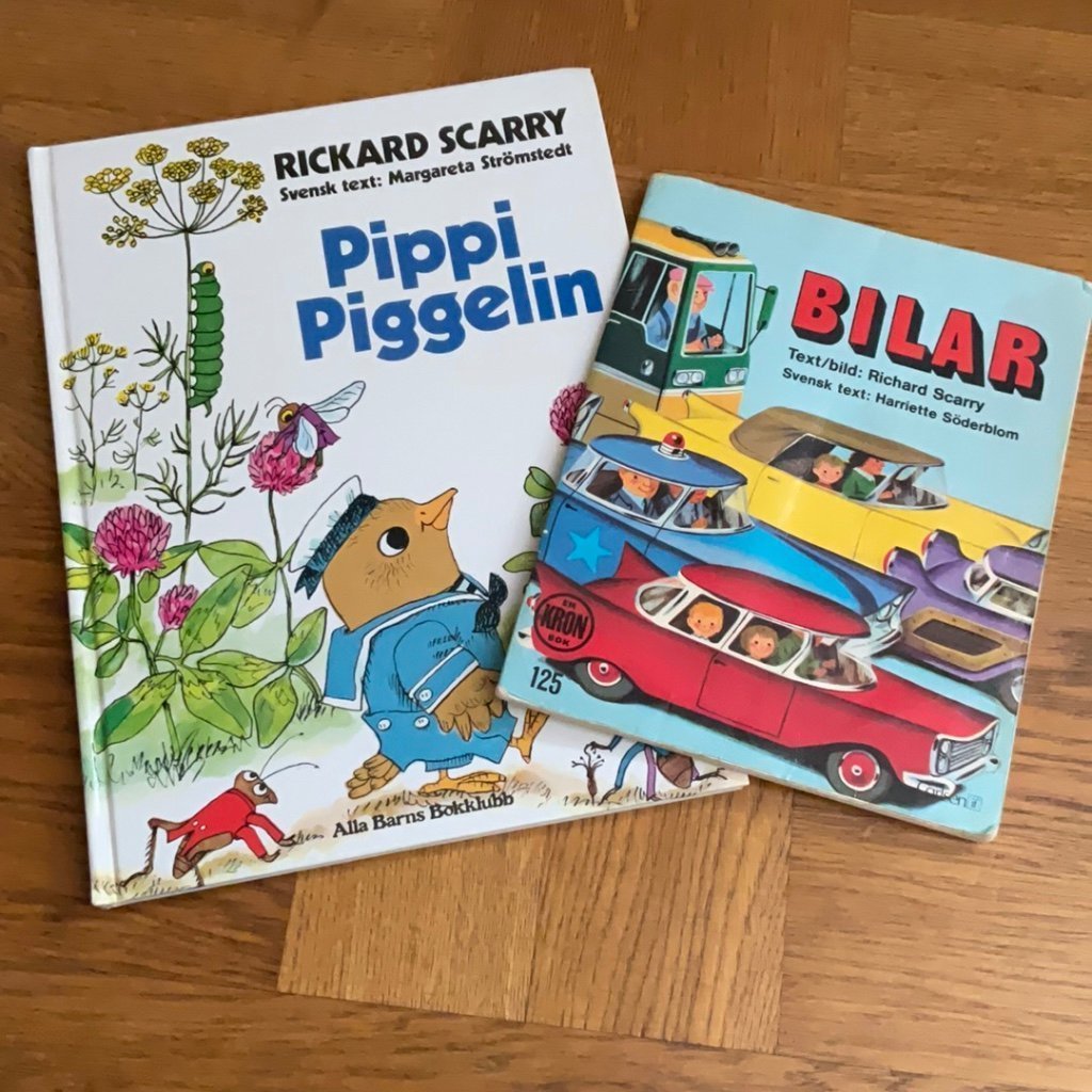 Richard Scarry Bilar och Pippi Piggelin | Köp på Tradera (630676148)