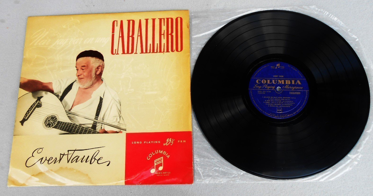 Evert Taube - När jag var en ung Caballero - LP | Köp på Tradera ...