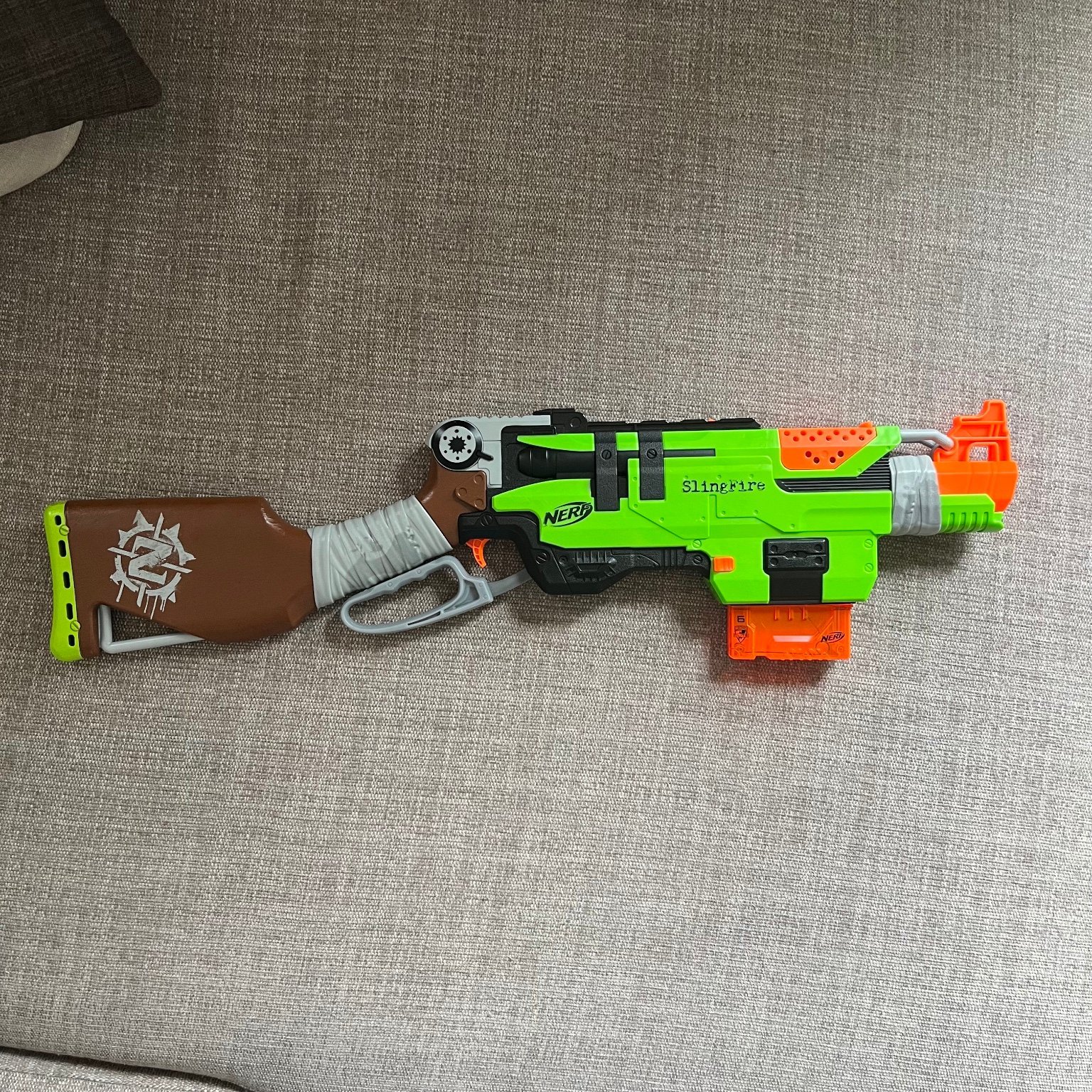Nerf Zombie Strike Slingfire Blaster Gun | Bra .. | Köp på Tradera ...