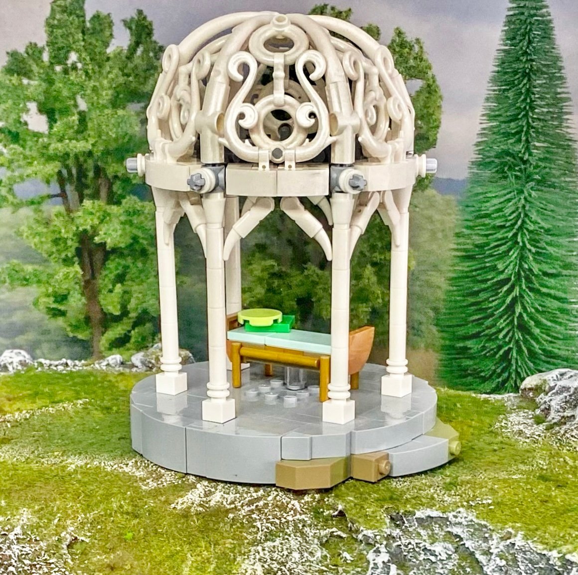 Lego Lord of the Rings Rivendell Lusthus (Gazebo) | Köp på Tradera ...