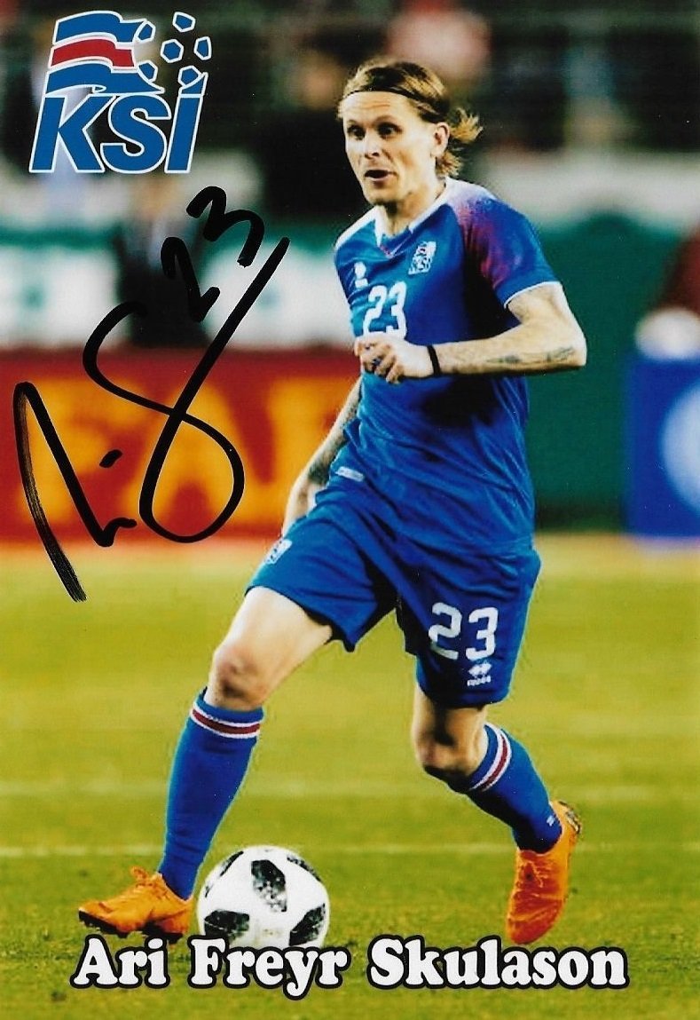 Autograf - Ari Freyr Skulason - Iceland - World.. | Köp på Tradera ...