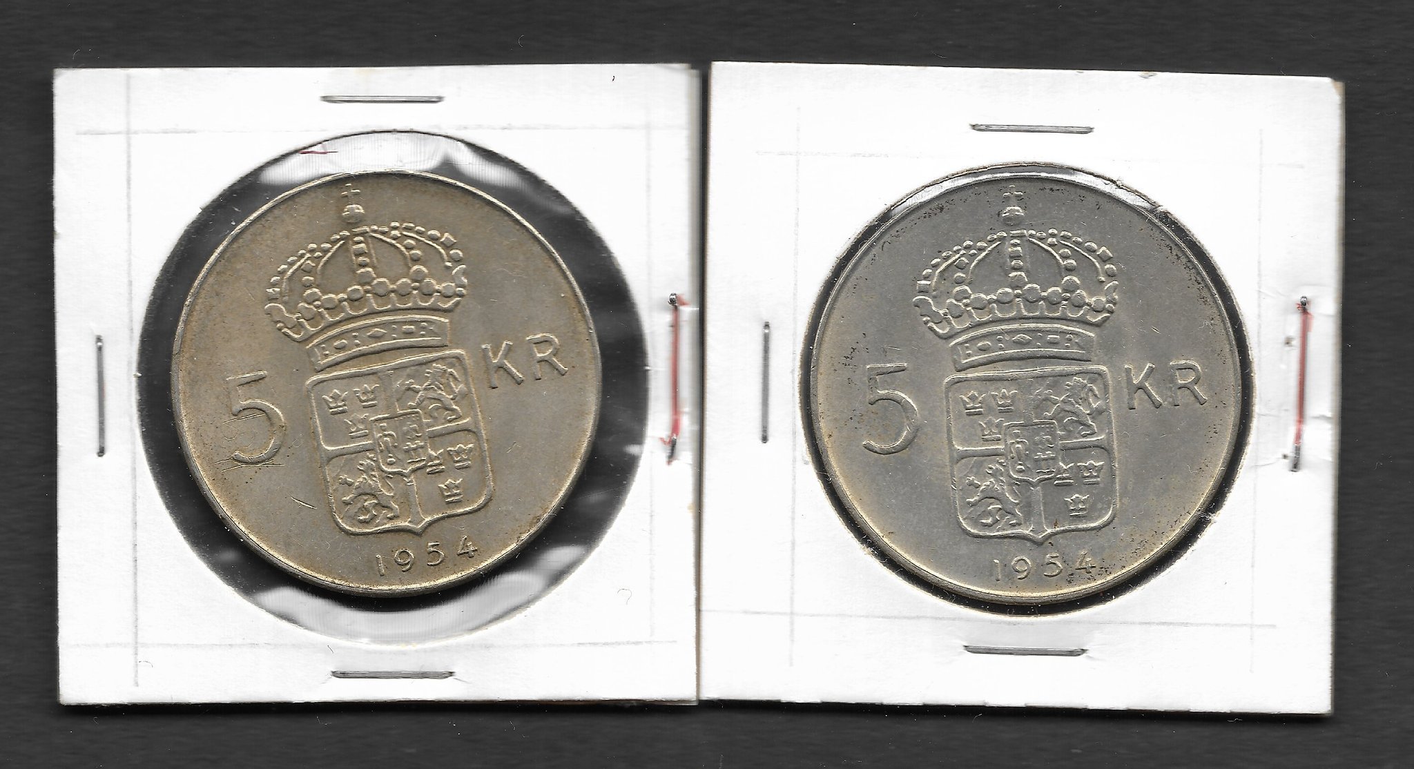 Se produkter som liknar 2 st mynt 5 kronor 1954 i 40 .. på Tradera ...