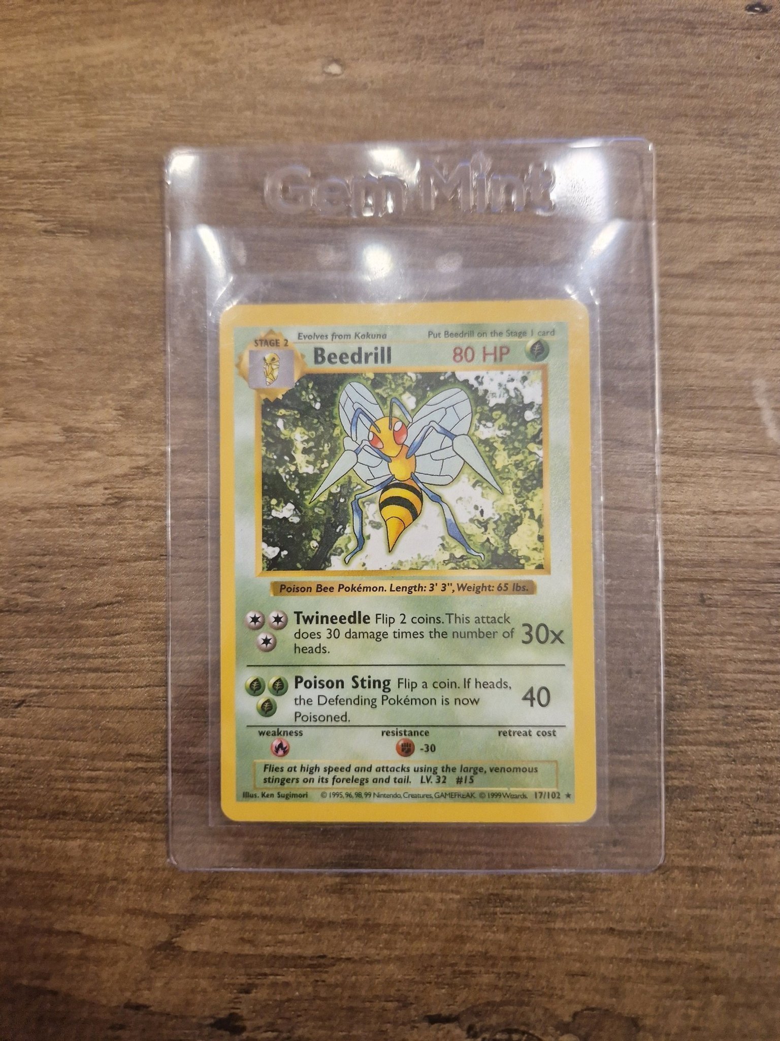 Shadowless Beedrill Rare Base set 1999 WOTC Pok.. | Köp på Tradera ...
