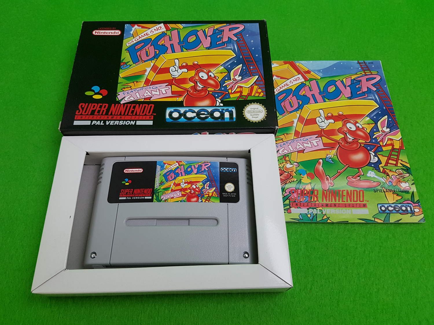 Push-Over KOMPLETT Super Nintendo Snes (383063579) | SpelHem på Tradera