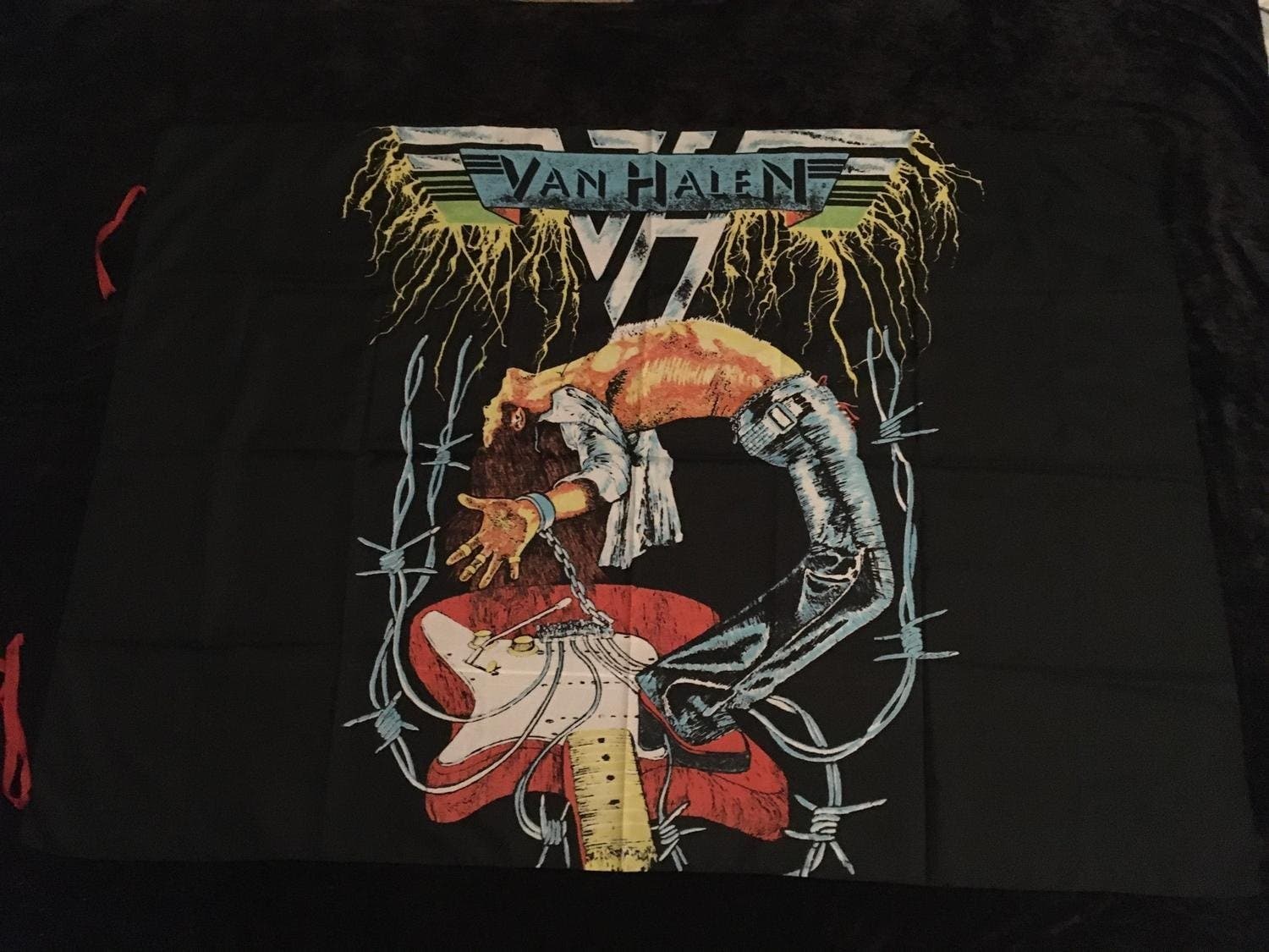 VAN HALEN Poster flagga Big Size SAMLAROBJEKT f.. | Köp på Tradera ...