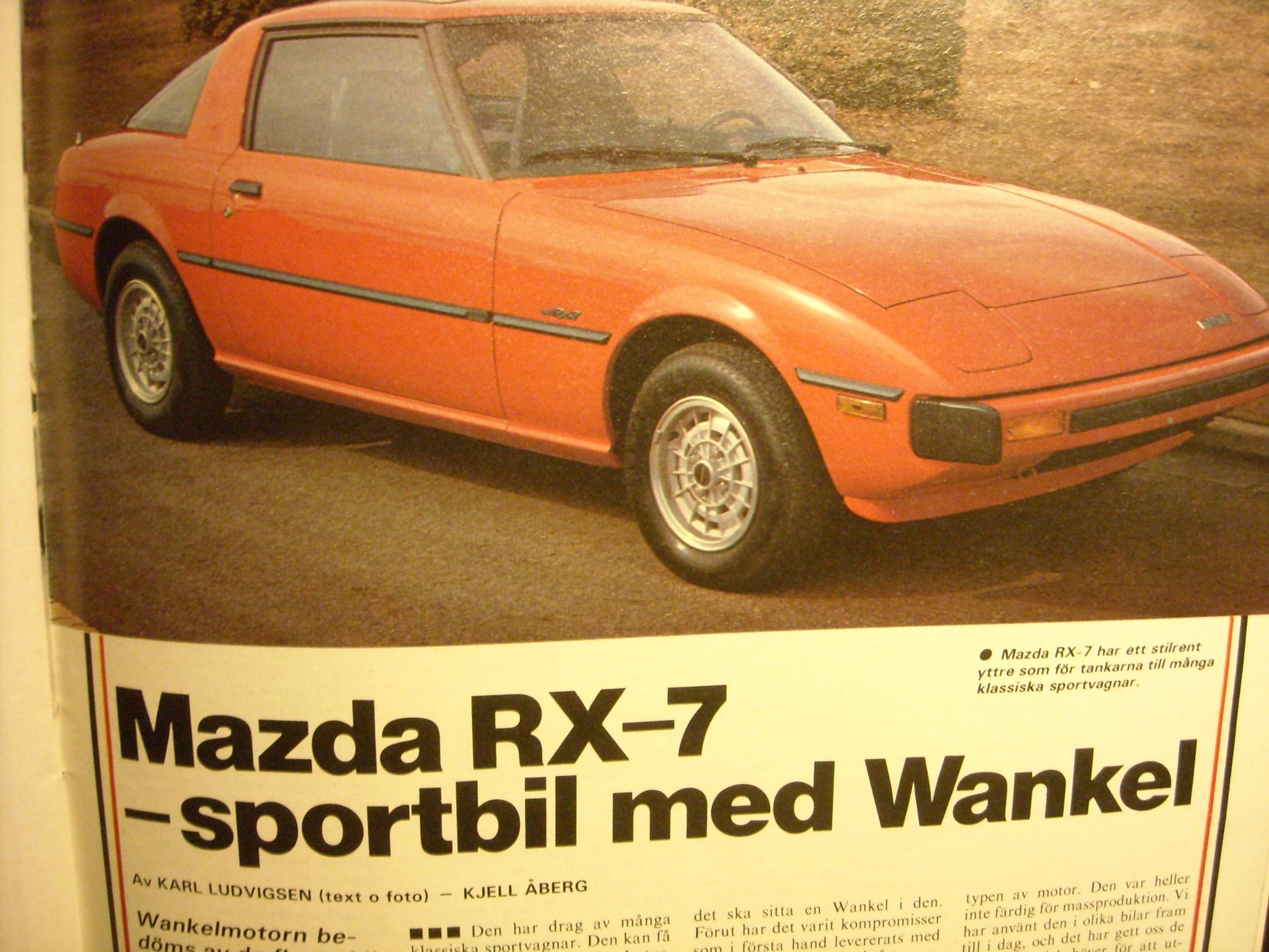 test av nya Mazda RX-7 Wankel från 1978 | Köp på Tradera (703258124)