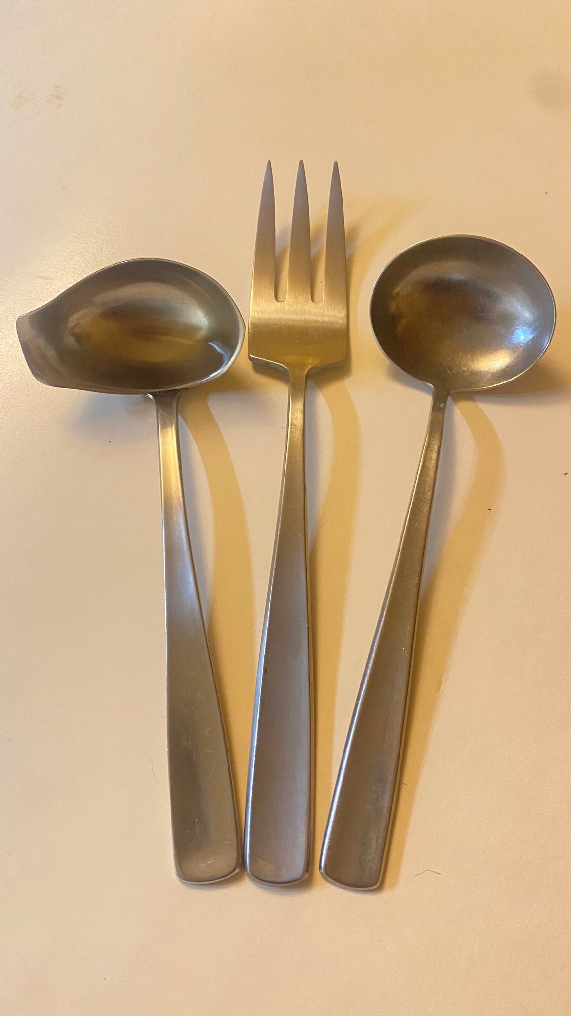 Bestick Serveringsbestick Gense Facette, 3 dela.. | Köp på Tradera ...