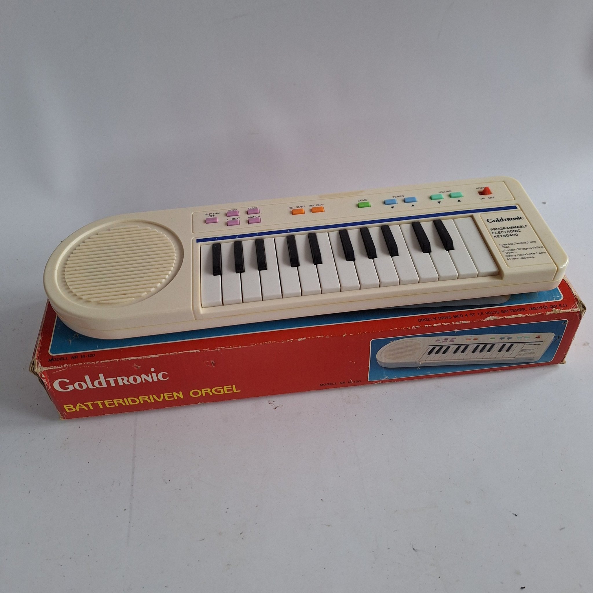 Batteridriven Orgel GOLDTRONIC leksakspiano 198.. | Köp på Tradera ...