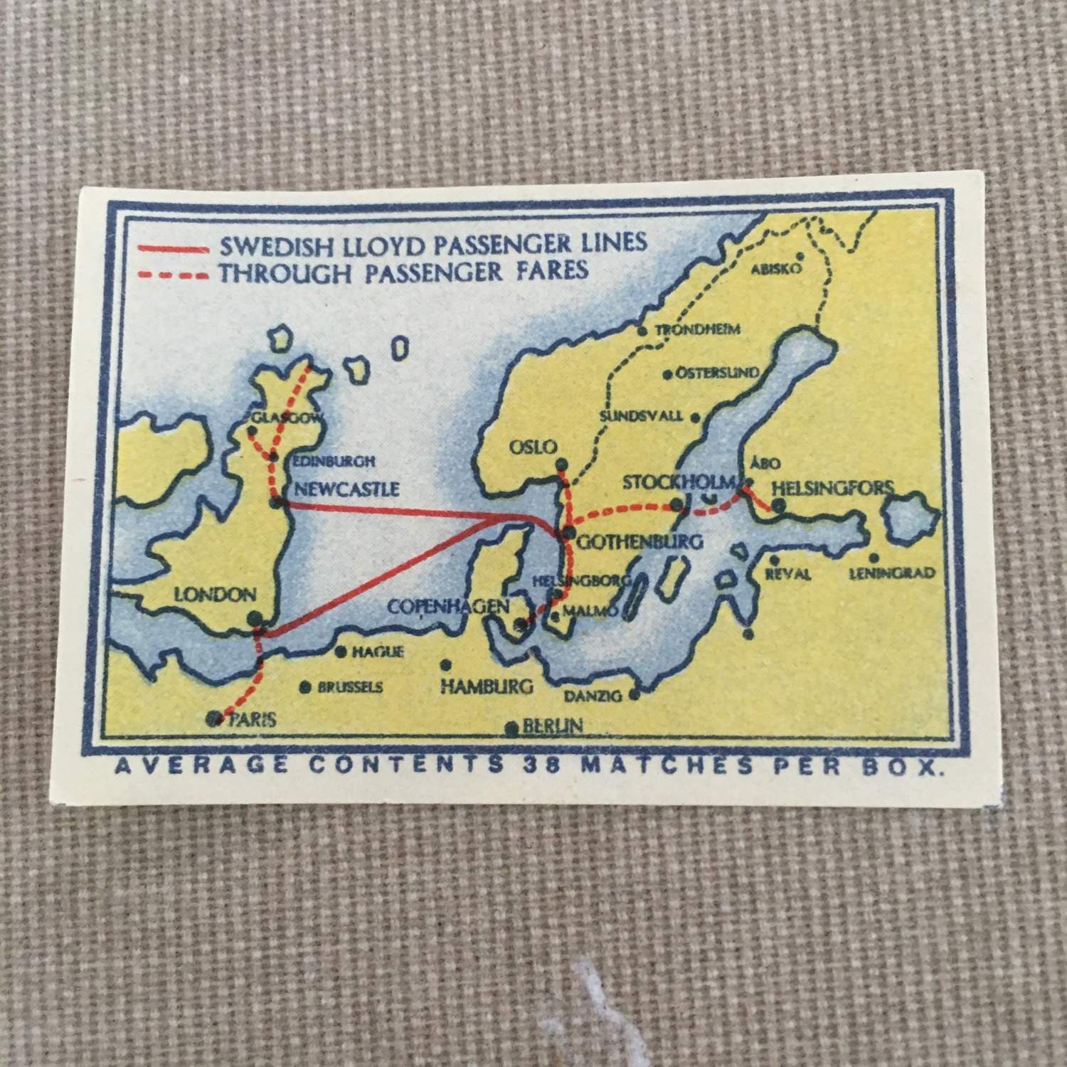 Tändsticksetikett Swedish Lloyd passenger lines.. | Köp på Tradera ...