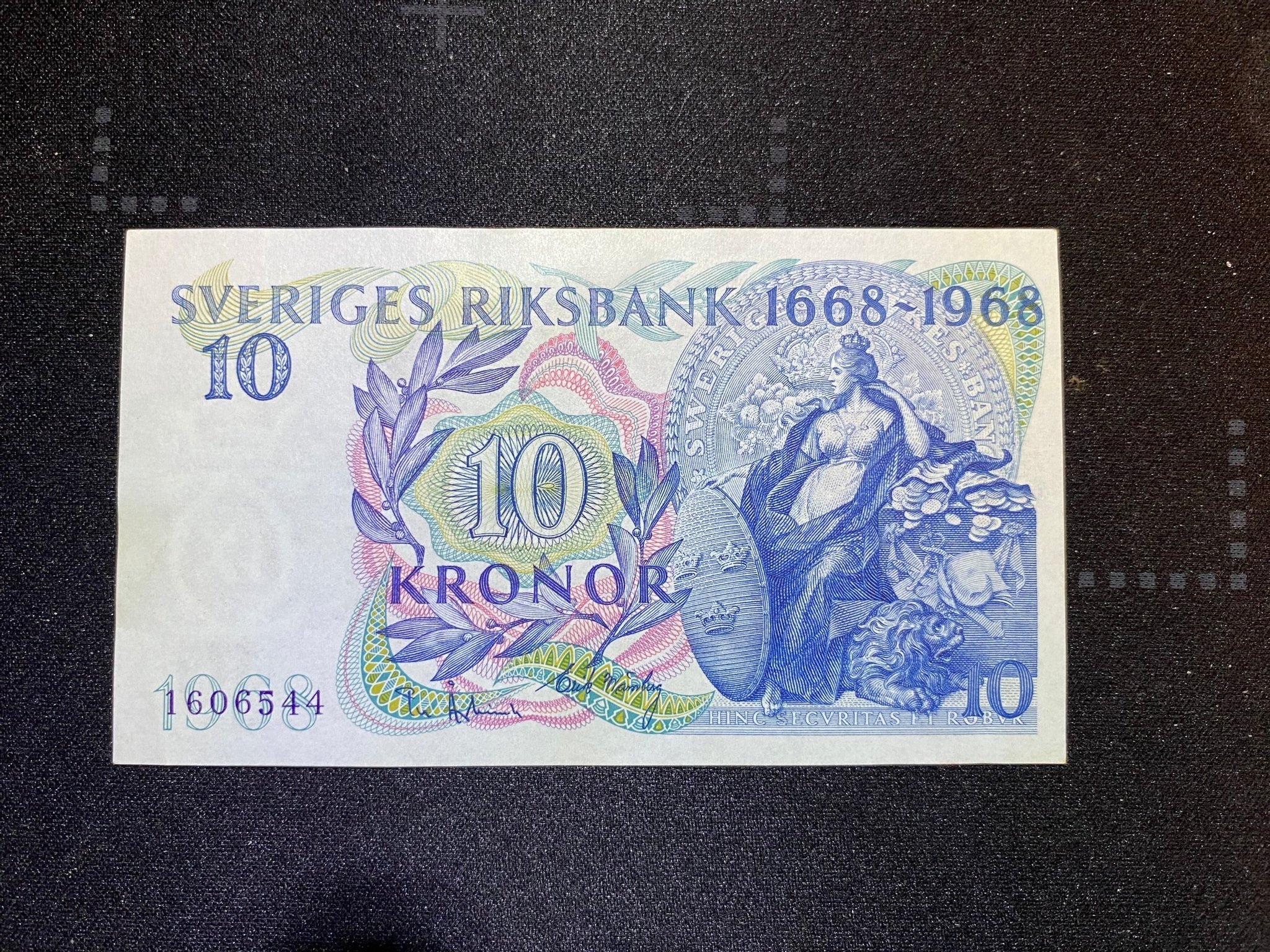 10 KR sedel 1968 ovikt | Köp på Tradera (635560634)