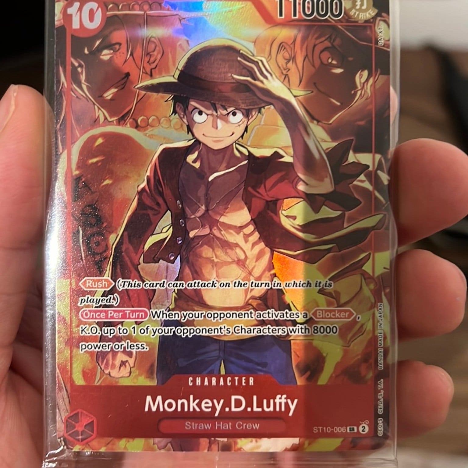 4x Monkey D. Luffy (ST10-006) - One Piece Card .. | Köp på Tradera ...