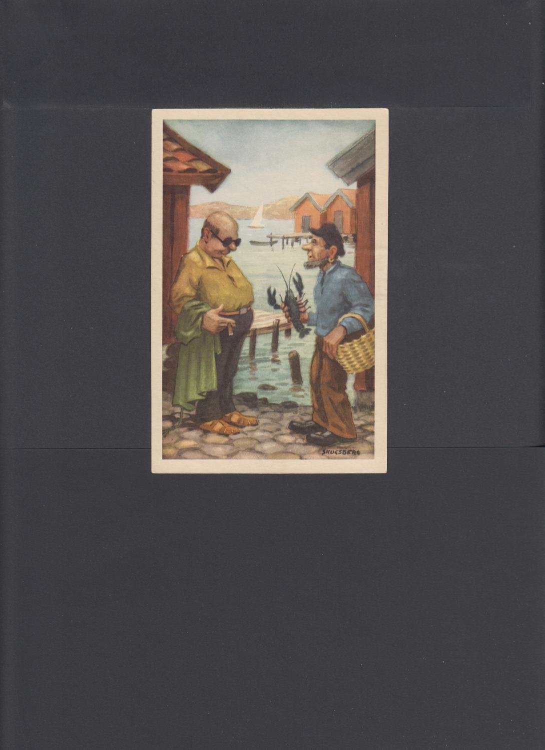 Skogsberg. Tecknat skämt motiv. Äldre kort från.. | Köp på Tradera ...