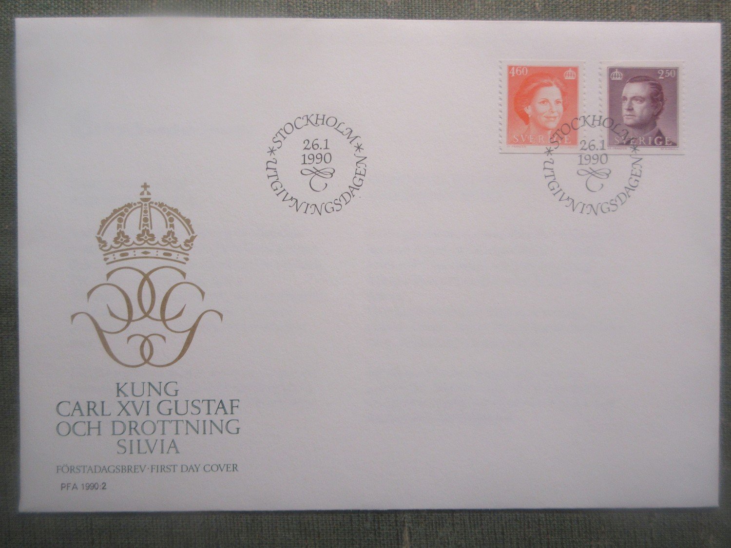 ÄLDRE FDC (1990) KUNG CARL XVI GUSTAF OCH DROTT.. | Köp på Tradera ...