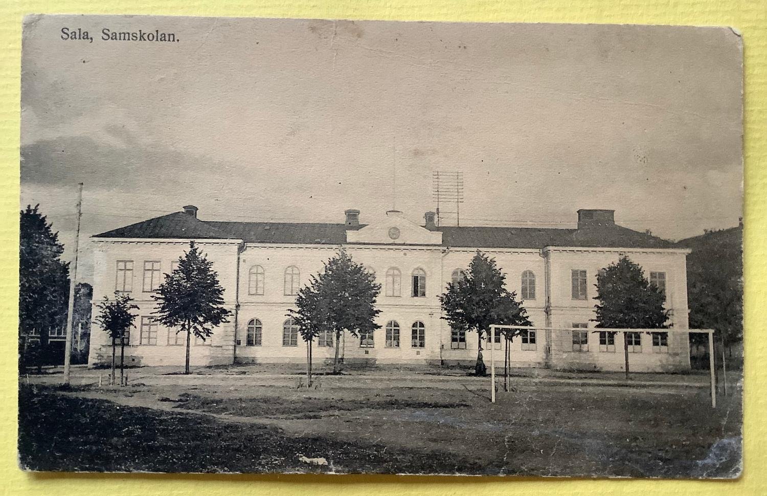 Kort Sala Samskolan stämpel SALA 1918 gamla for.. | Köp på Tradera ...