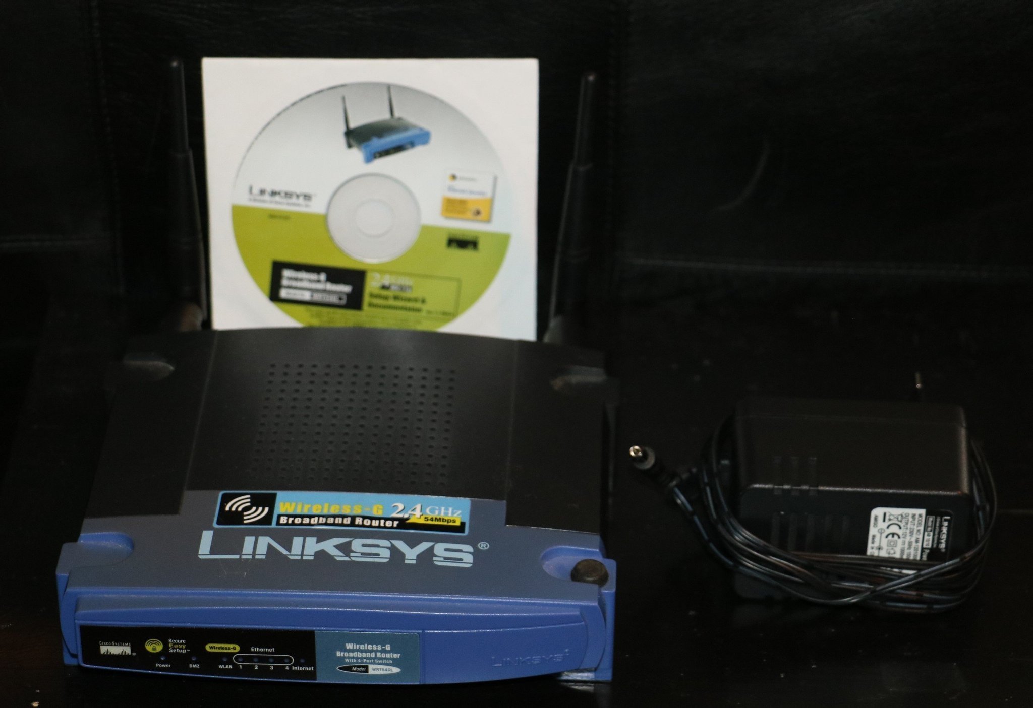 Linksys wireless G router WRT54GL 4 portar + ad.. | Köp på Tradera ...