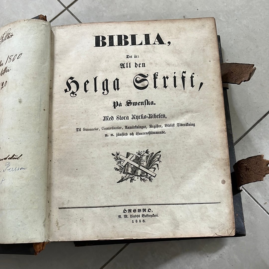 Biblia, Det är: All Den Helga Skrift, på Svensk.. | Köp på Tradera ...