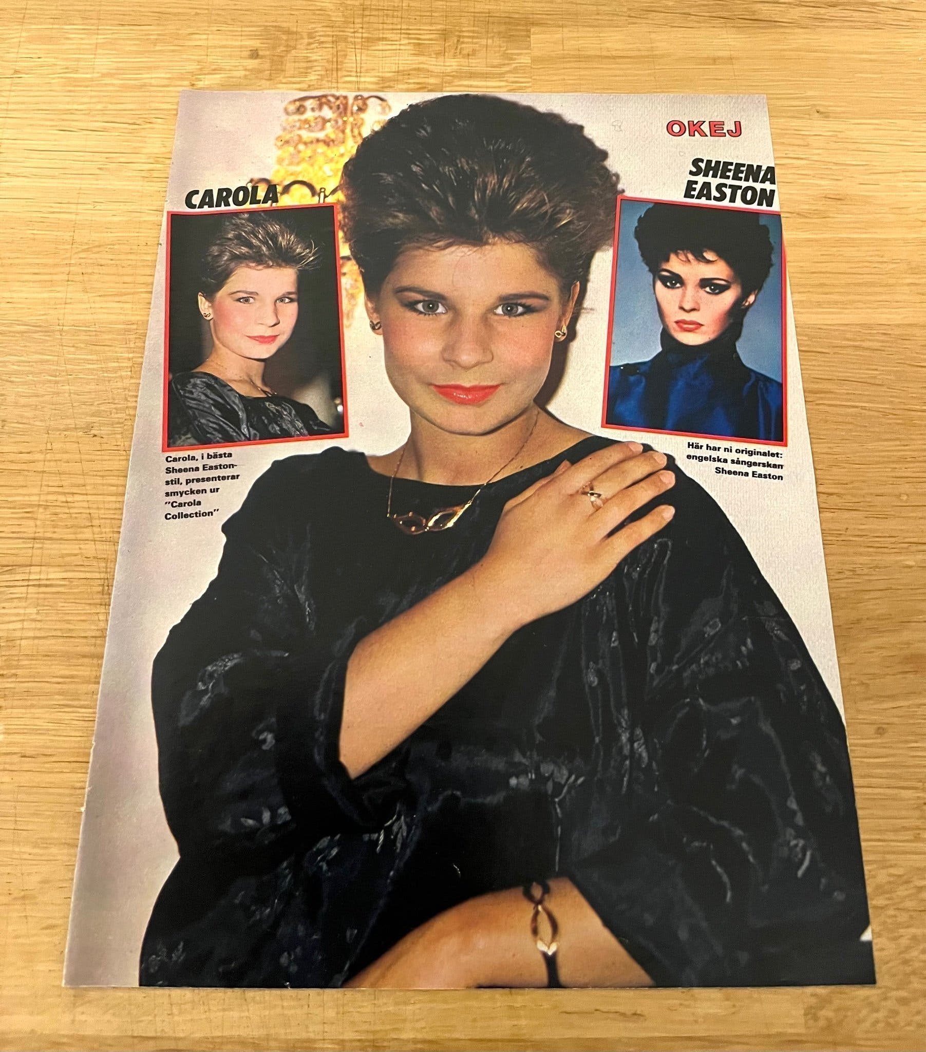 Carola Häggkvist 1983 poster affisch tidningen .. | Köp på Tradera ...