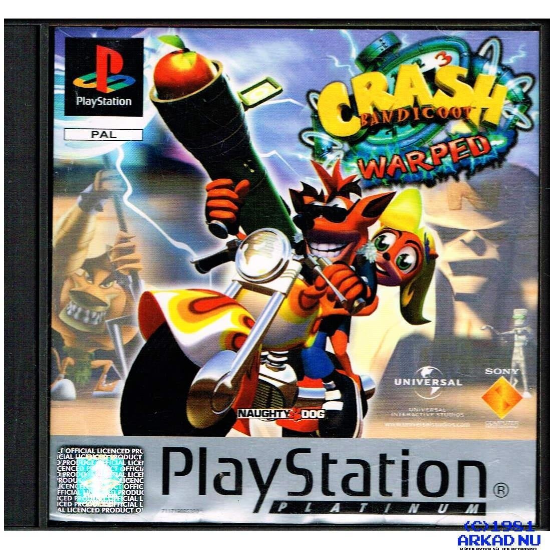 CRASH BANDICOOT 3 WARPED PS1 | Köp från arkadnu på Tradera (635631438)