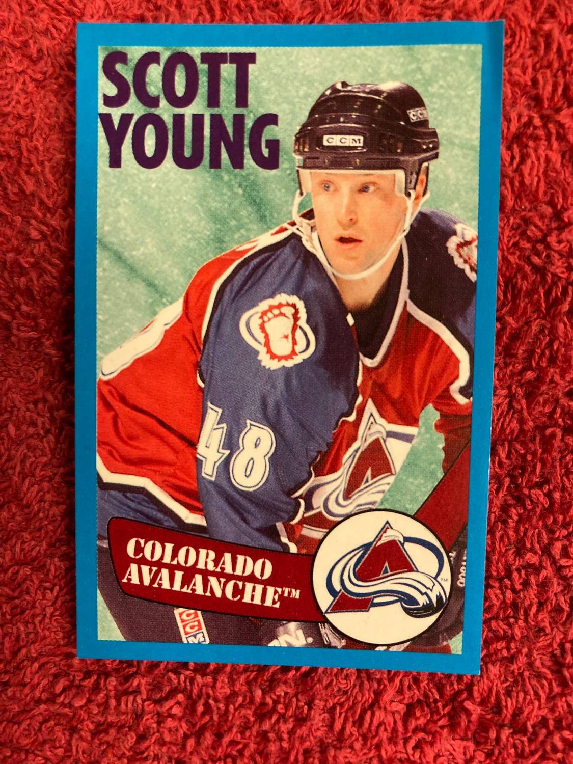 SCOTT YOUNG - COLORADO AVALANCHE - NHL STICKER .. | Köp på Tradera ...