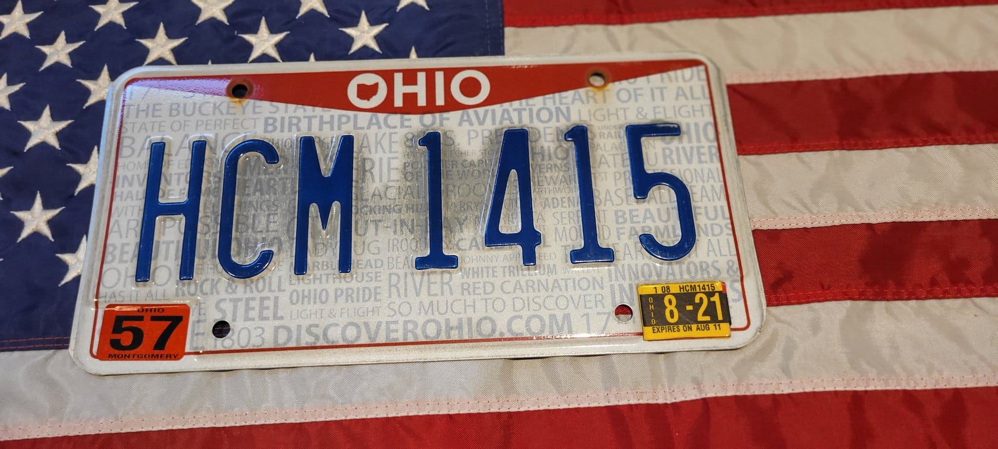 U.S. License plate - Ohio - Birthplace Of Aviat.. | Köp på Tradera ...
