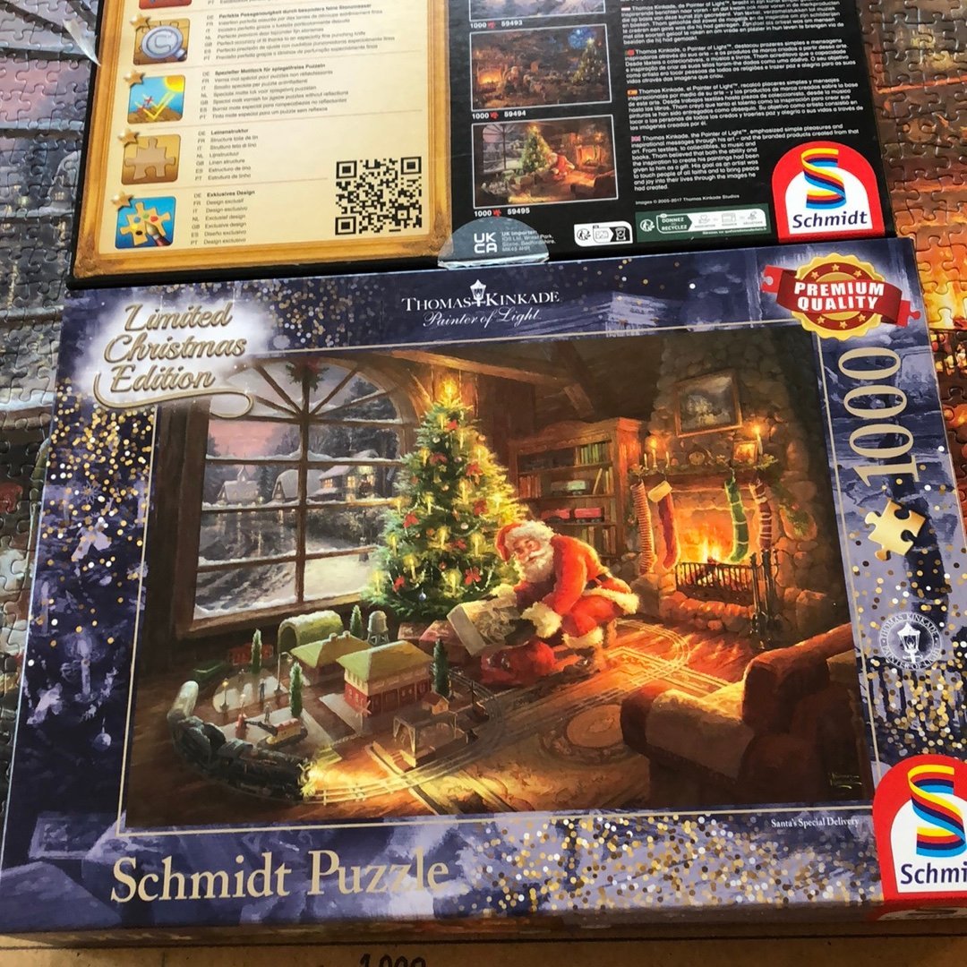 Pussel 1000 bitar, Thomas Kinkade Santa’s Speci.. | Köp på Tradera ...