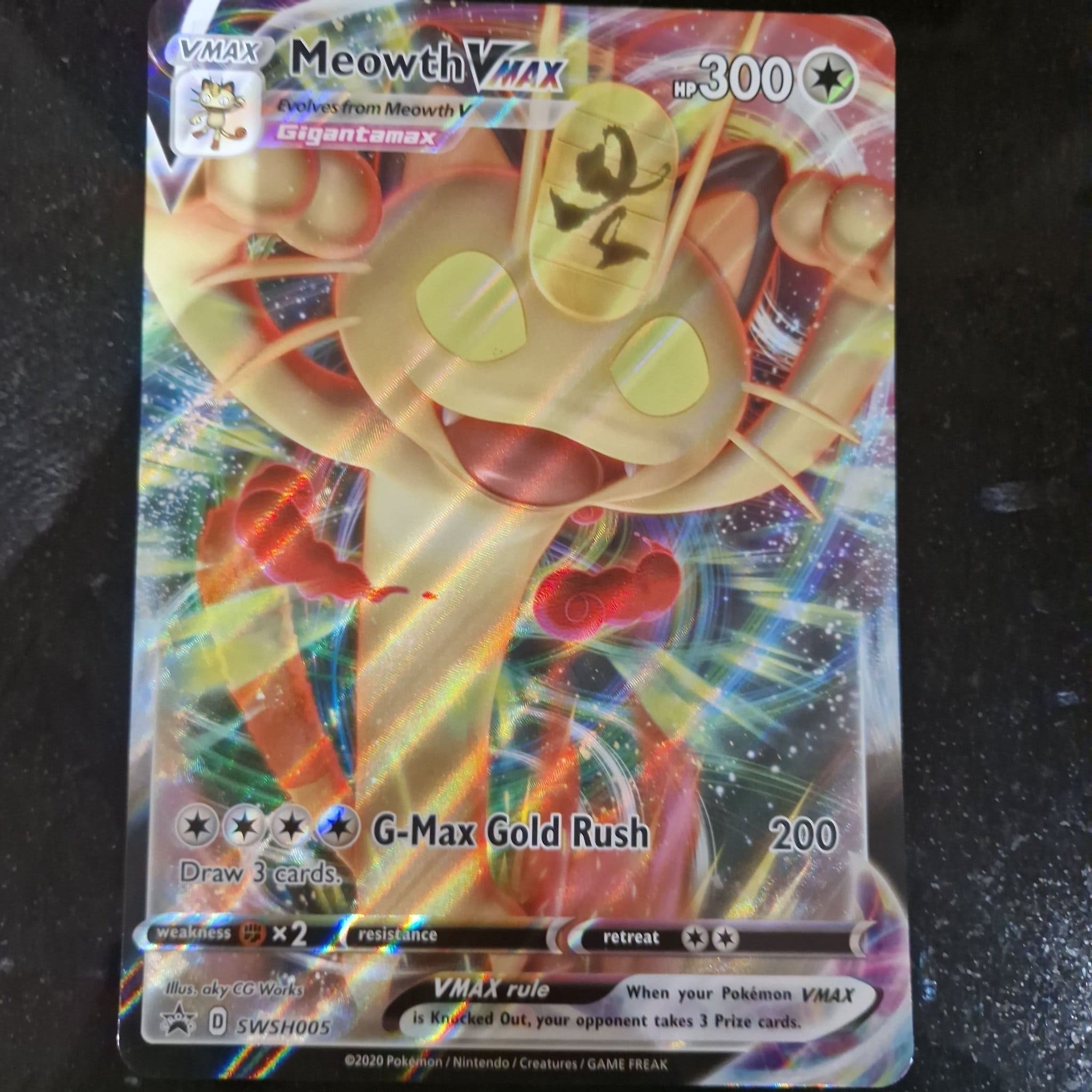 Se produkter som liknar Meowth VMAX - Pokémonkort på Tradera (708398325)