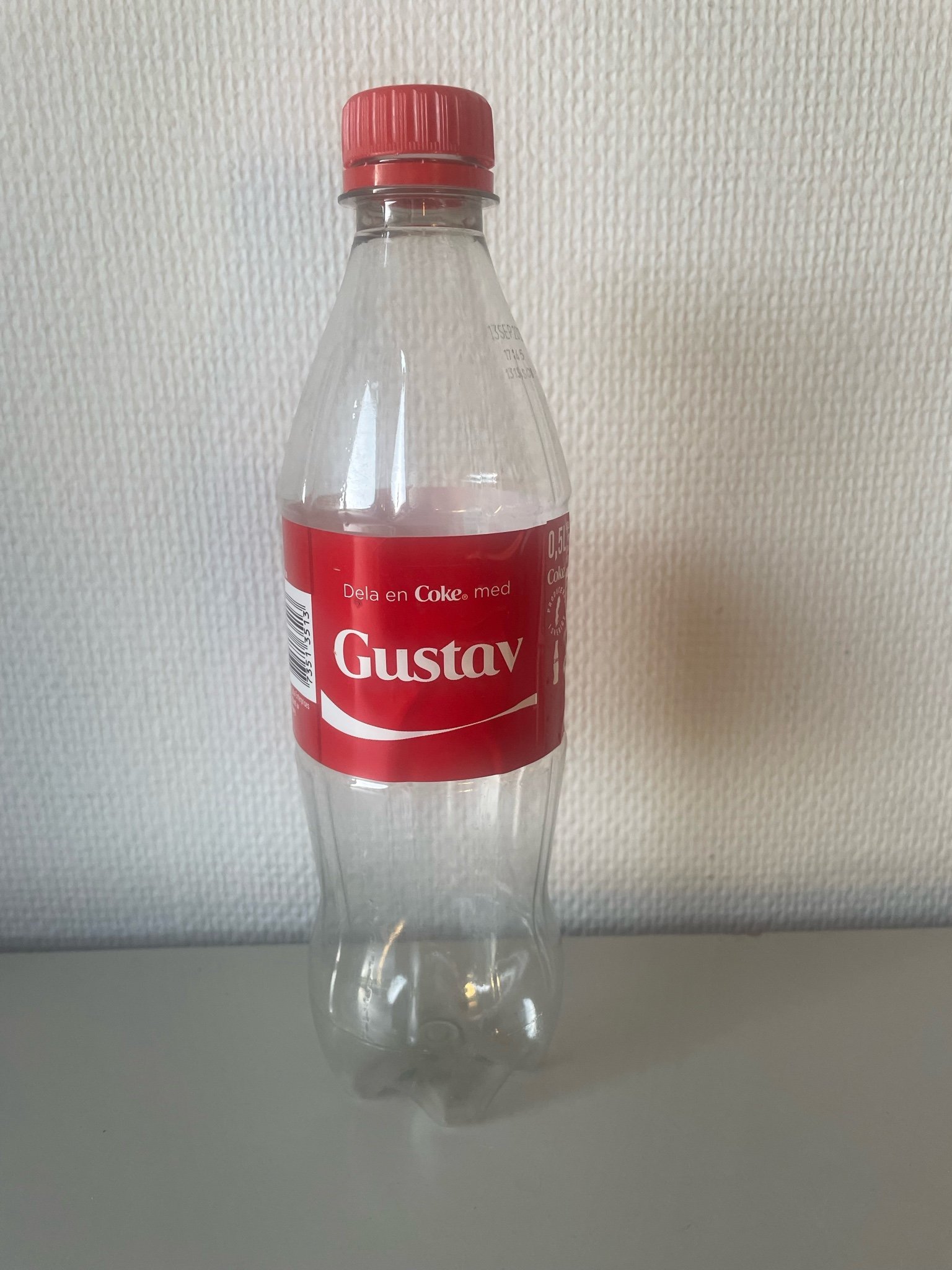 Tom Coca-Cola flaska. "Gustav". Dela en Coke me.. | Köp på Tradera ...