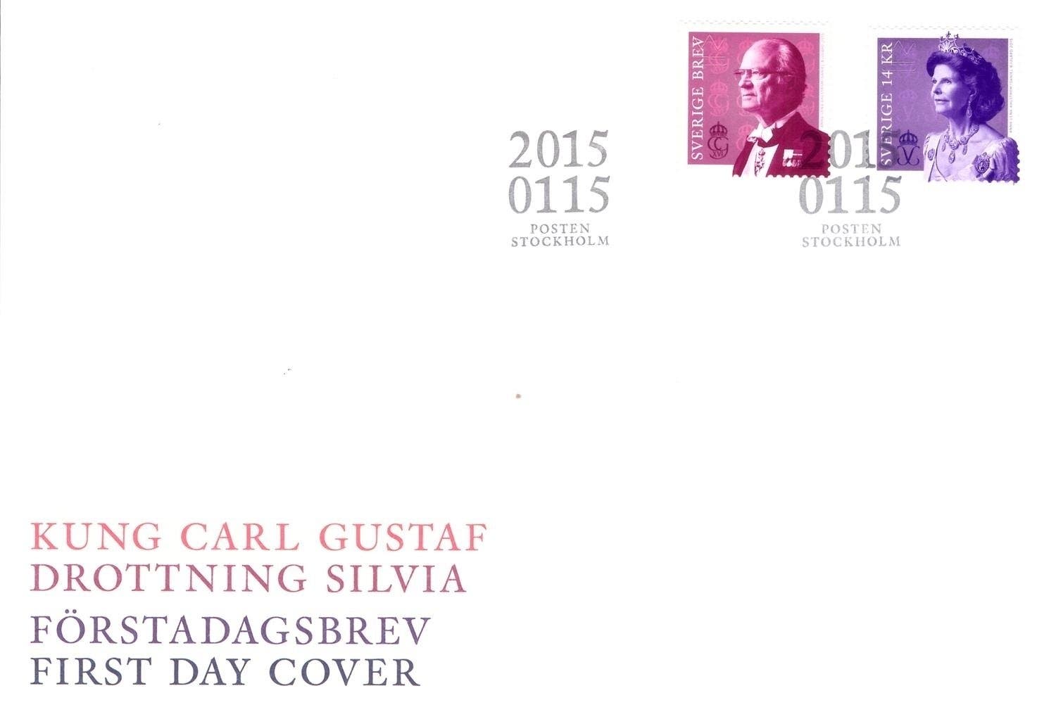 Sverige: FDC 2015. Carl XVI Gustaf o Silvia. Se.. | Köp på Tradera ...
