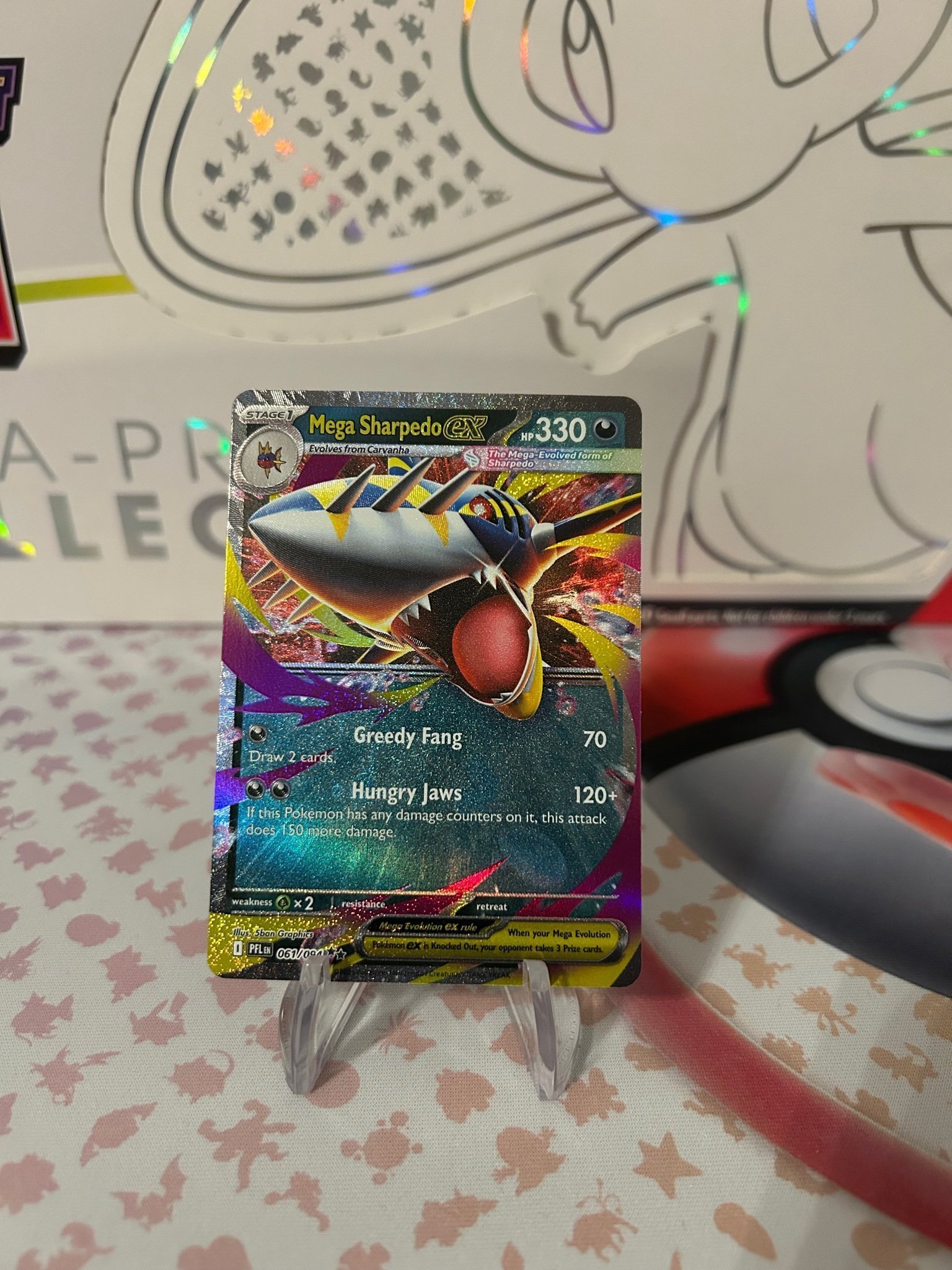 Pokémon kort - Mega Sharpedo EX 061/094 - Phant.. | Köp på Tradera ...