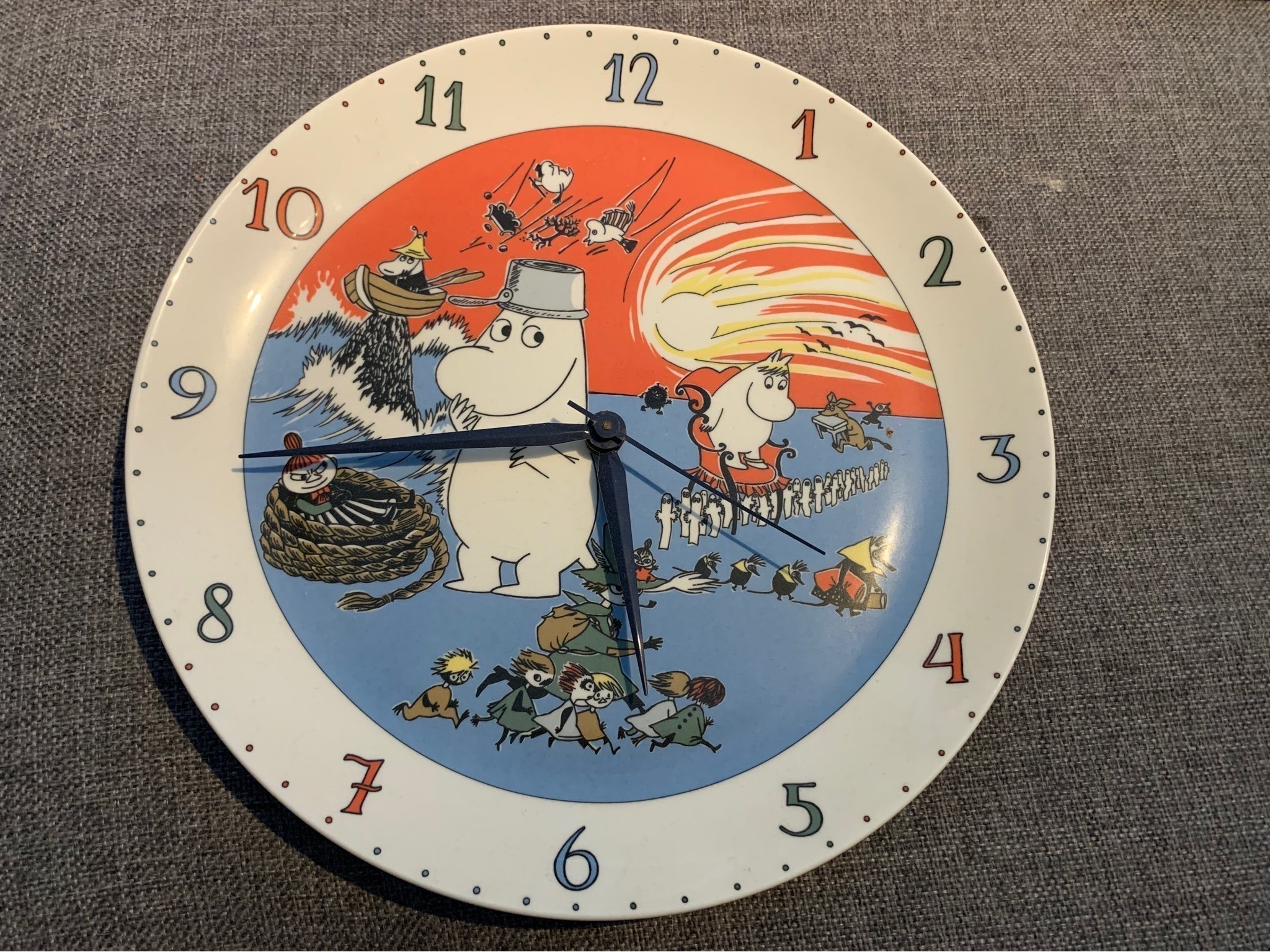 Mumin väggklocka från Arabia - Fungerar! | Köp på Tradera (697588547)