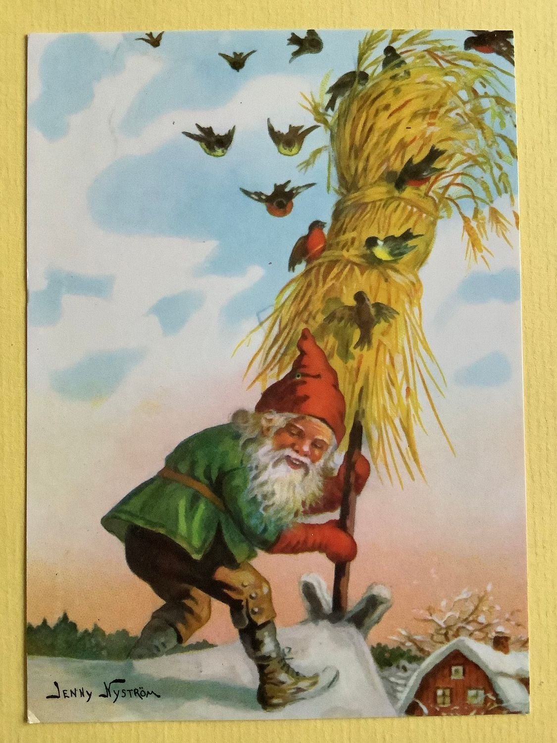 Julkort Tomte JENNY NYSTRÖM | Köp på Tradera (647934598)